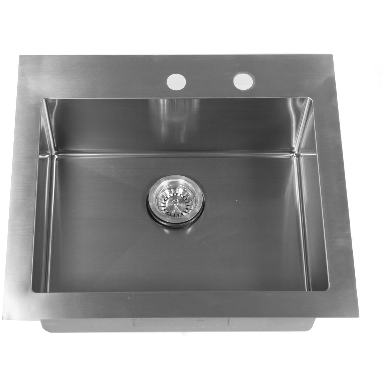BBQGuys Signature 25 X 22 Outdoor Rated Stainless Steel Single Basin ...