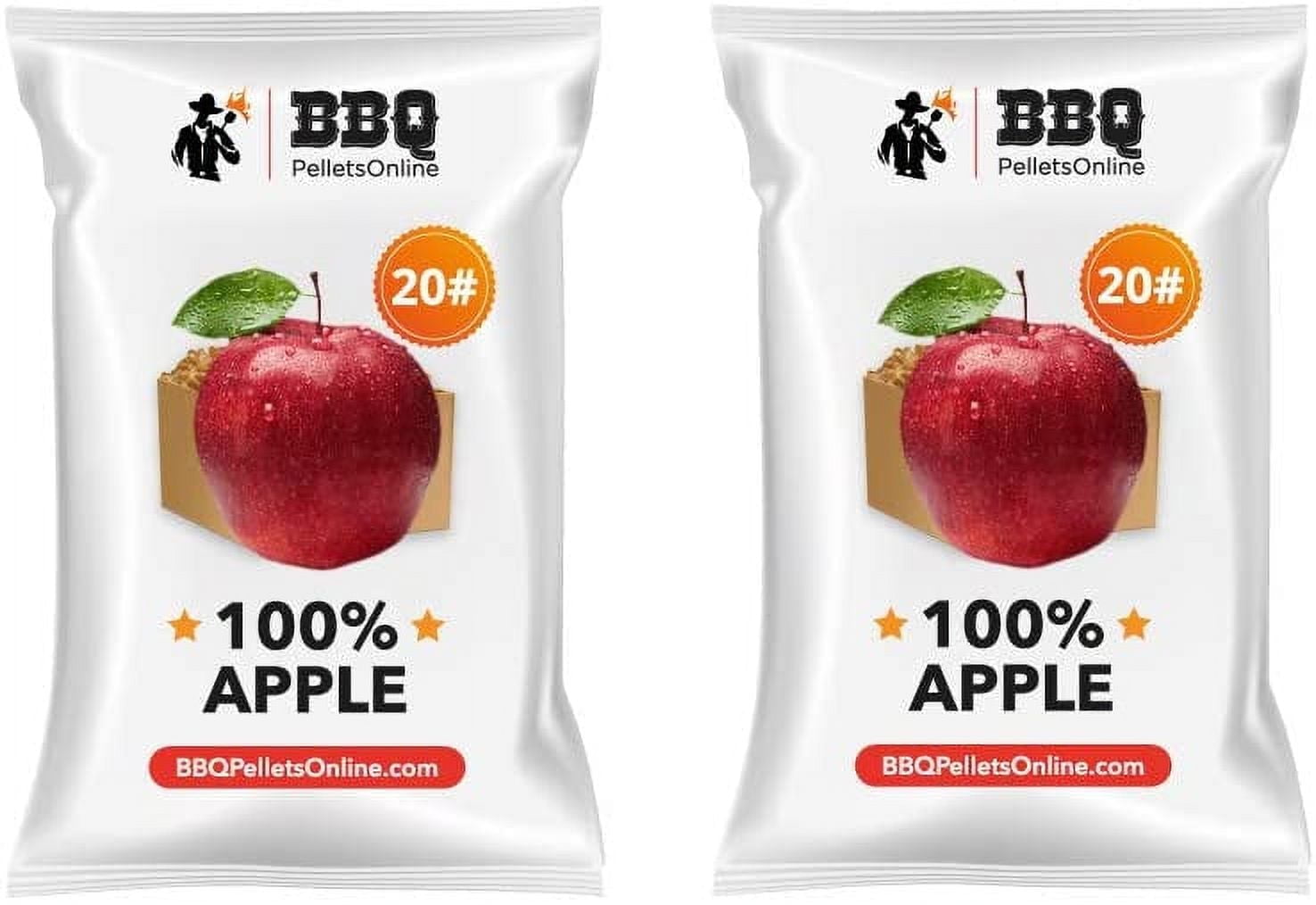 BBQPelletsOnline 100% Apple All Natural Amish-Made BBQ Pellets - 40 ...