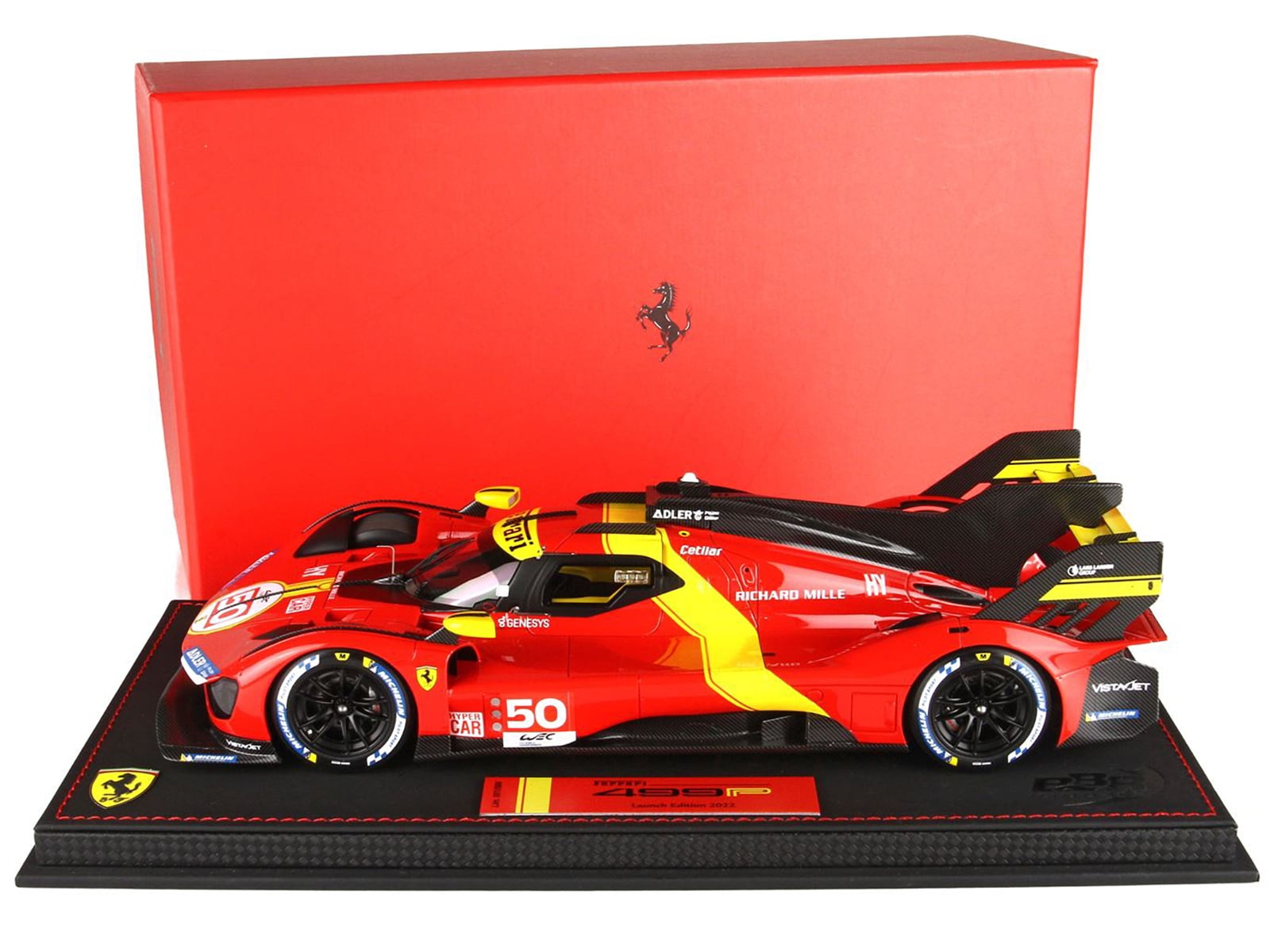 Ferrari 499P Hypercar #50 "2022 Launch Edition" Red with DISPLAY CASE ...