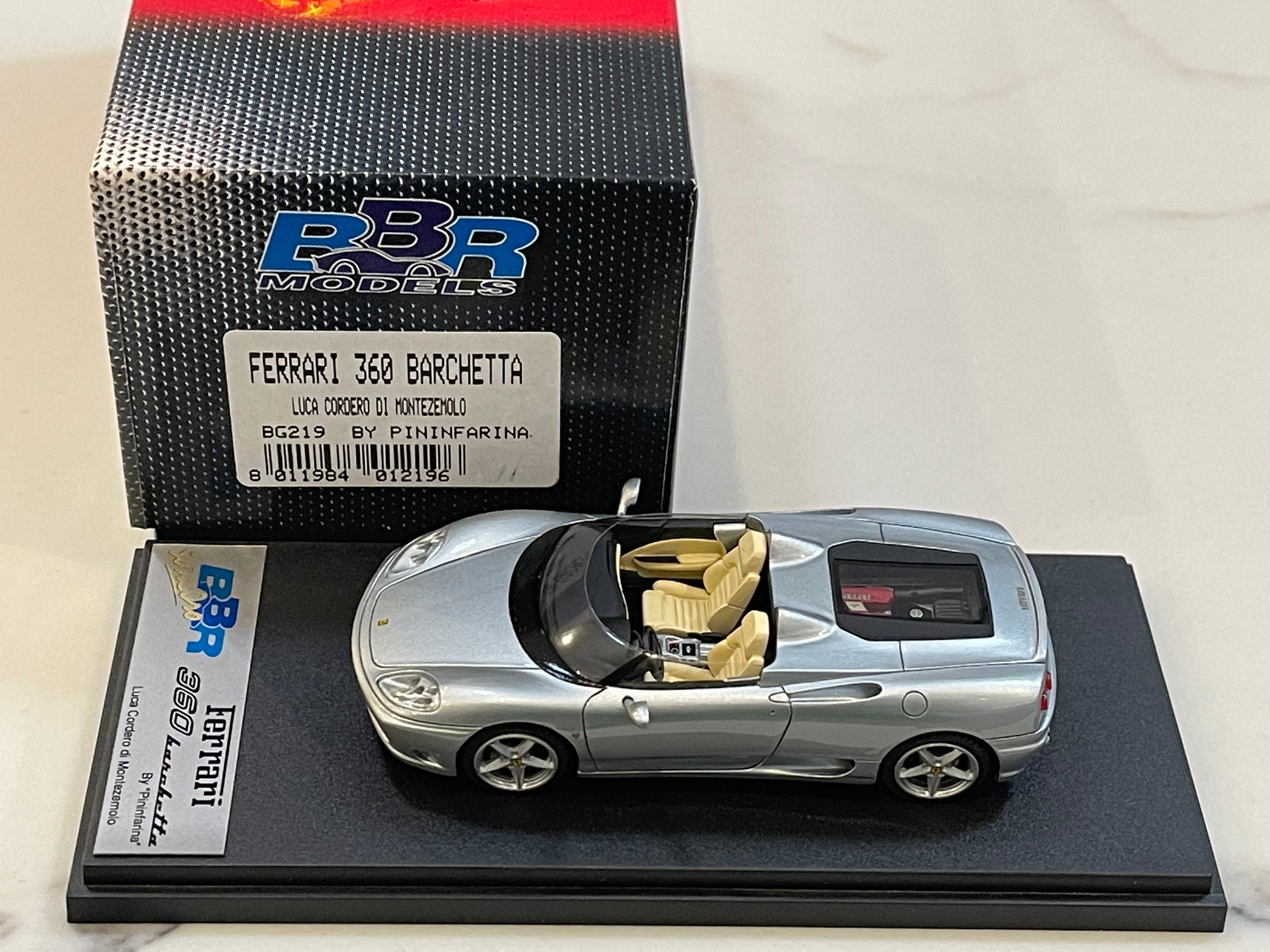 BBR 1/43 Ferrari 360 Barchetta 2002 Red BG219 - Walmart.com