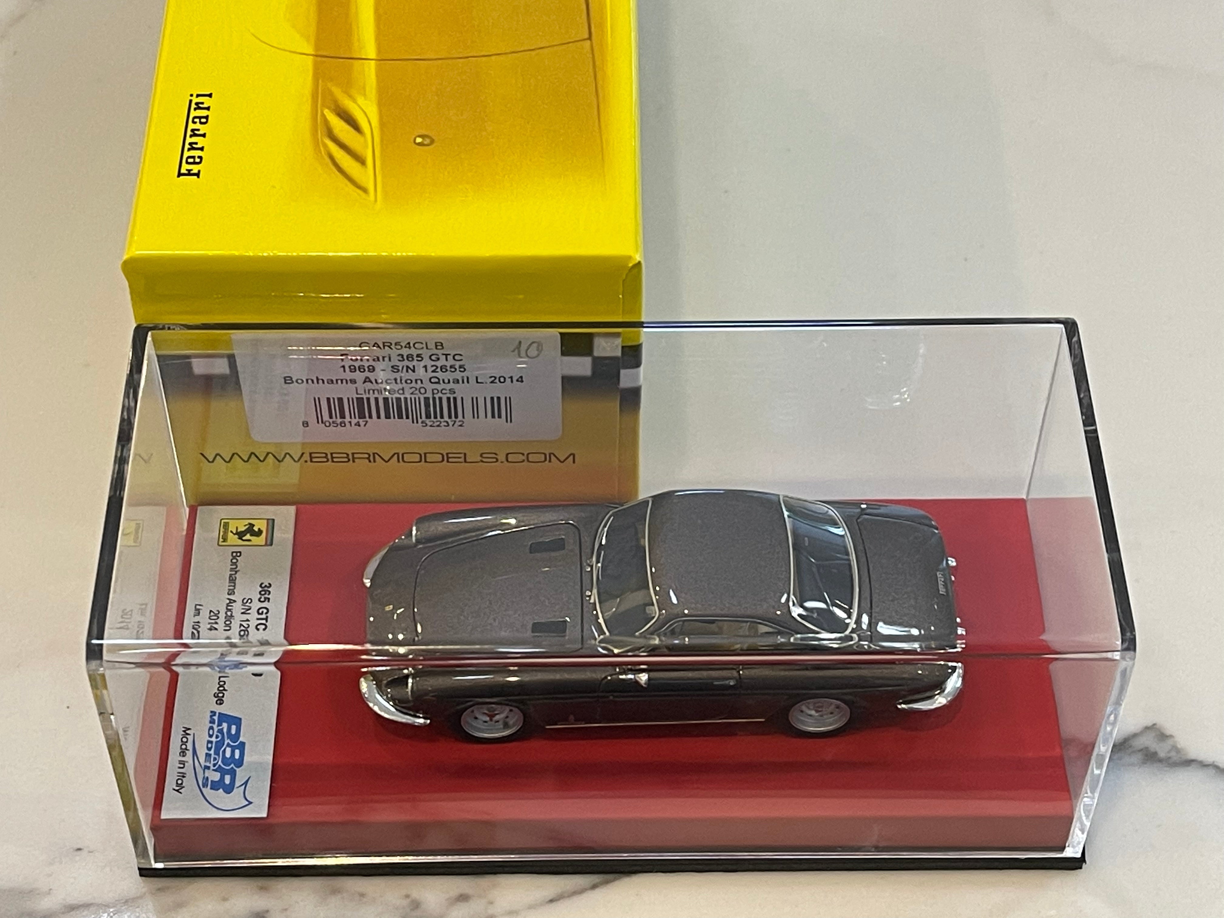 BBR 1/43 Ferrari 365 GTC 12655GT 1969 Met. Brown CAR54CLB - Walmart.com