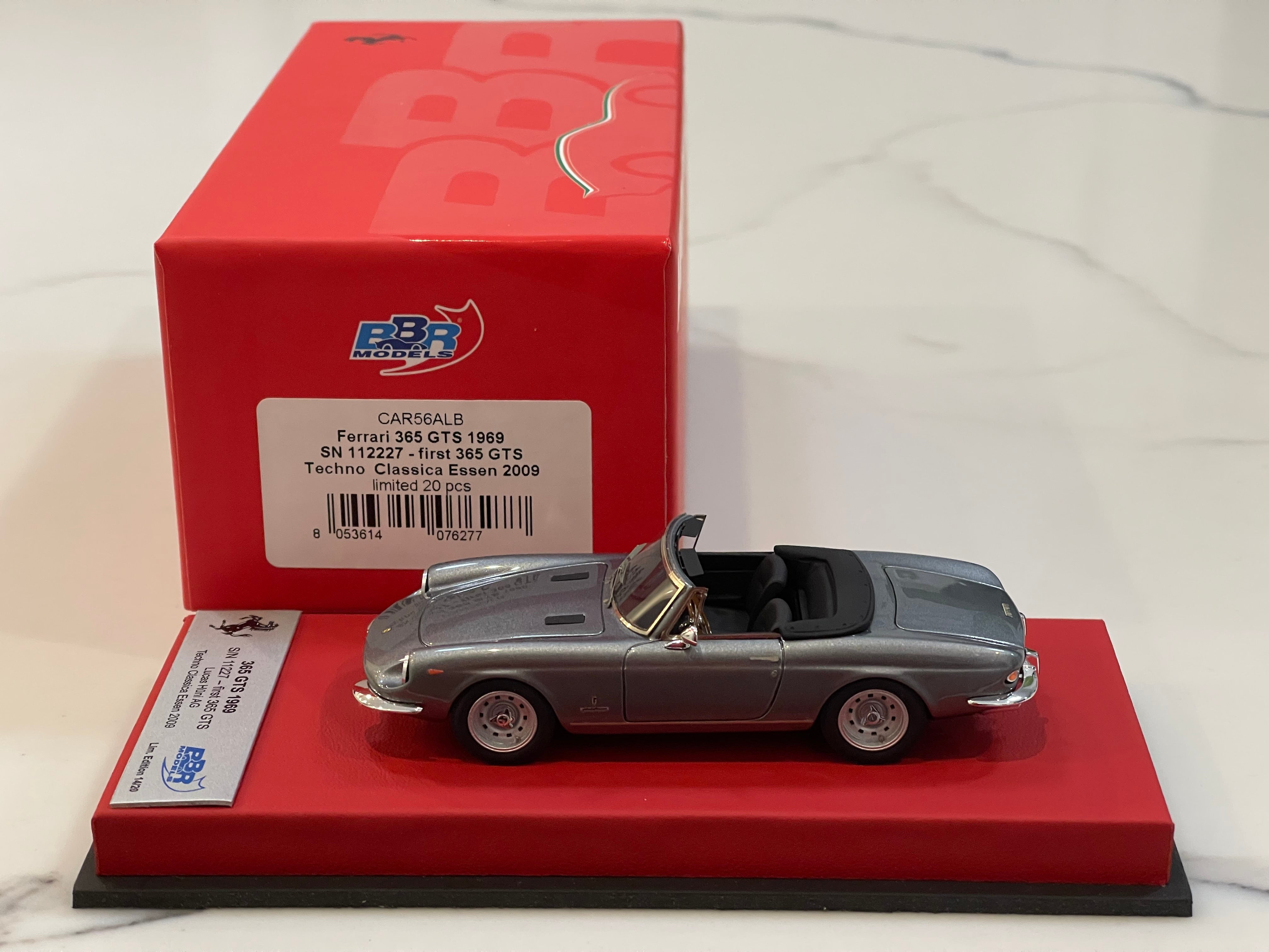 BBR 1/43 Ferrari 365 GTS 12227GT 1969 Met. Grey CAR56ALB - Walmart.com