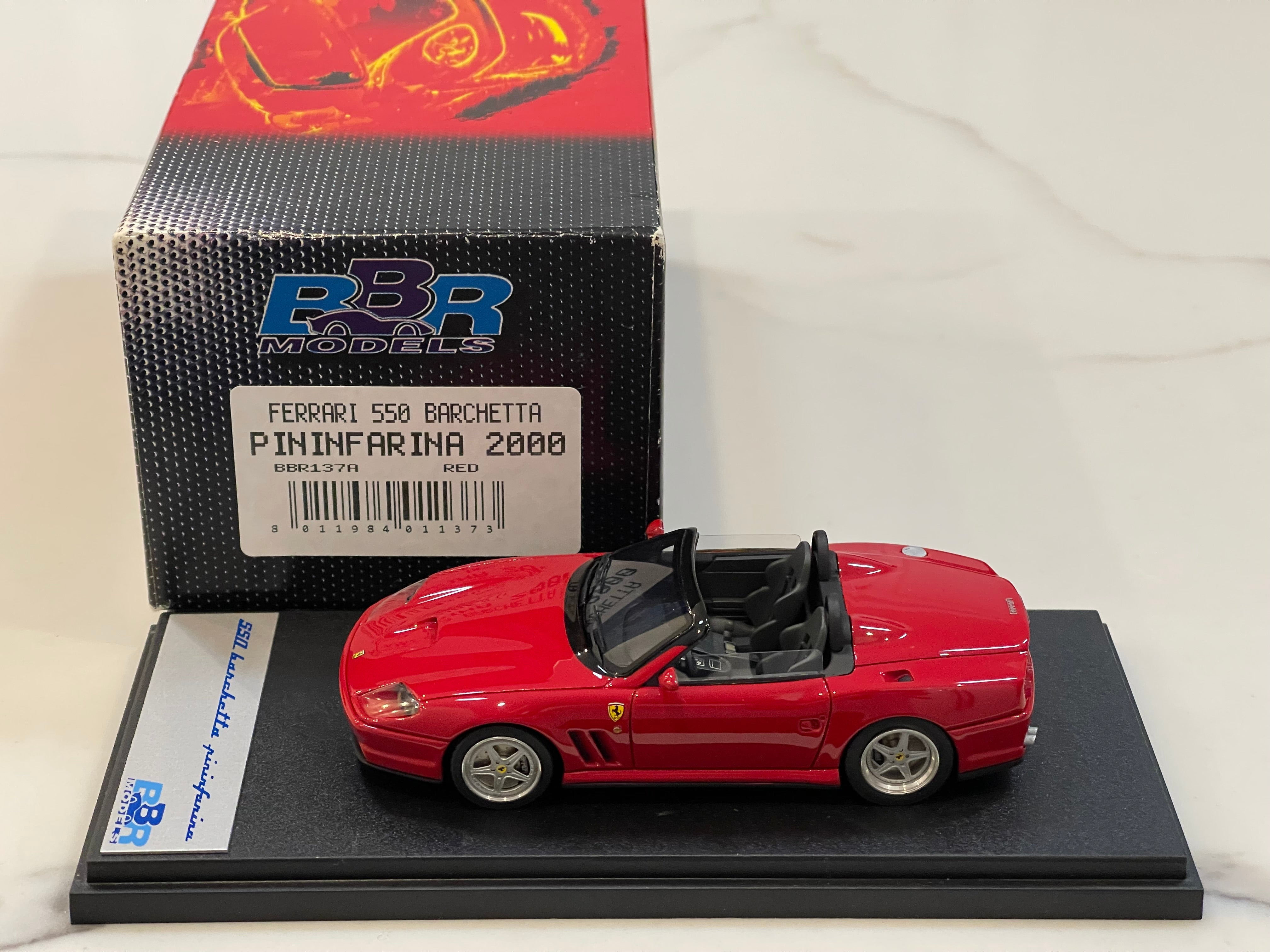 BBR 1/43 Ferrari 550 Barchetta 2000 Red BBR137A - Walmart.com