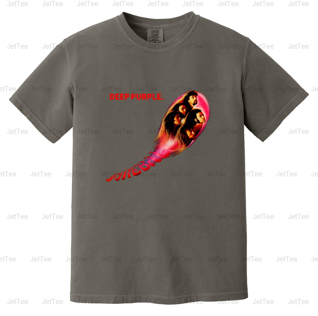 BBRB-021 Deep Purple - Fireball Music Album Cover Comfort Color T-Shirt ...