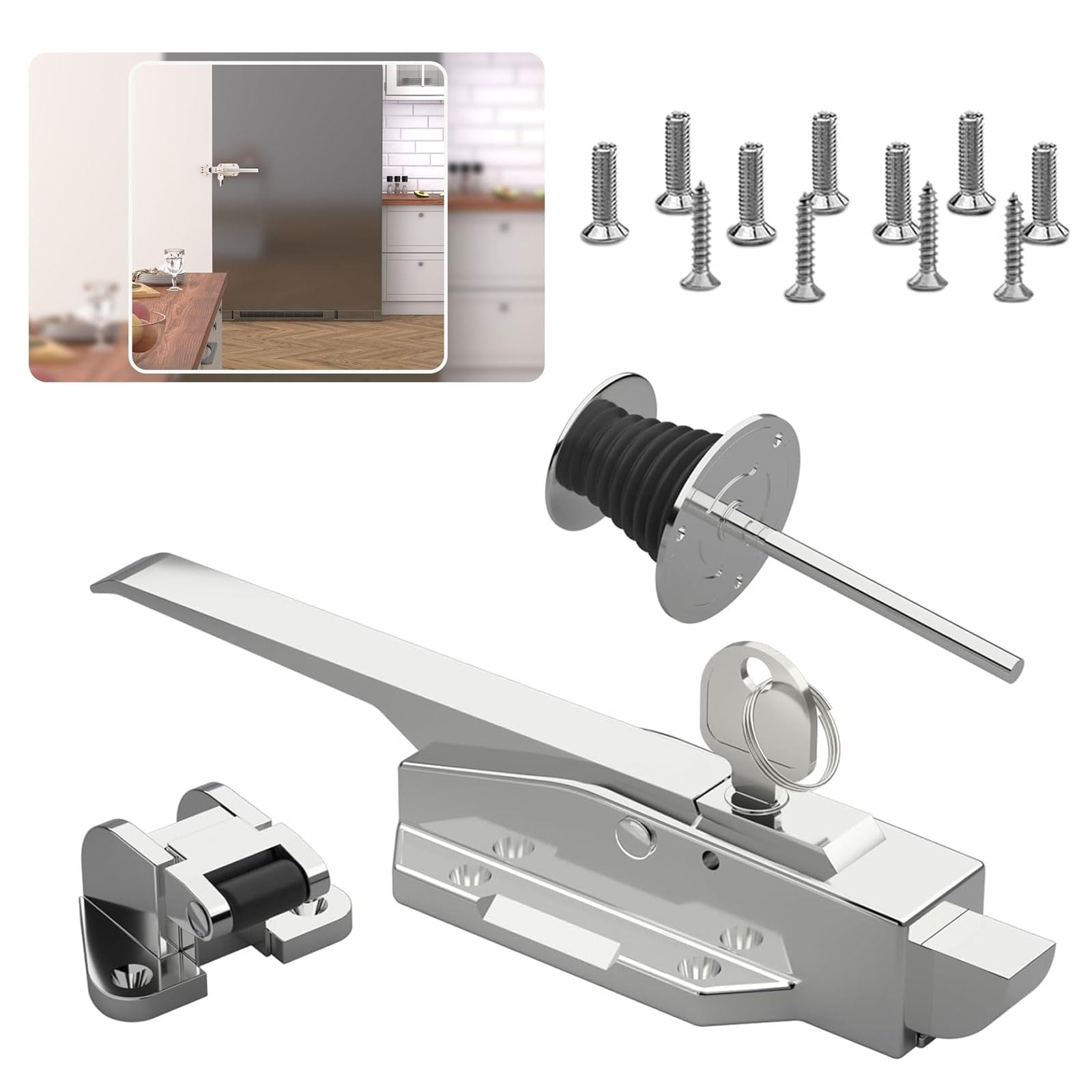 BBTEQEKN Walk in Cooler Door Handle, Walk in Cooler Door Closer ...