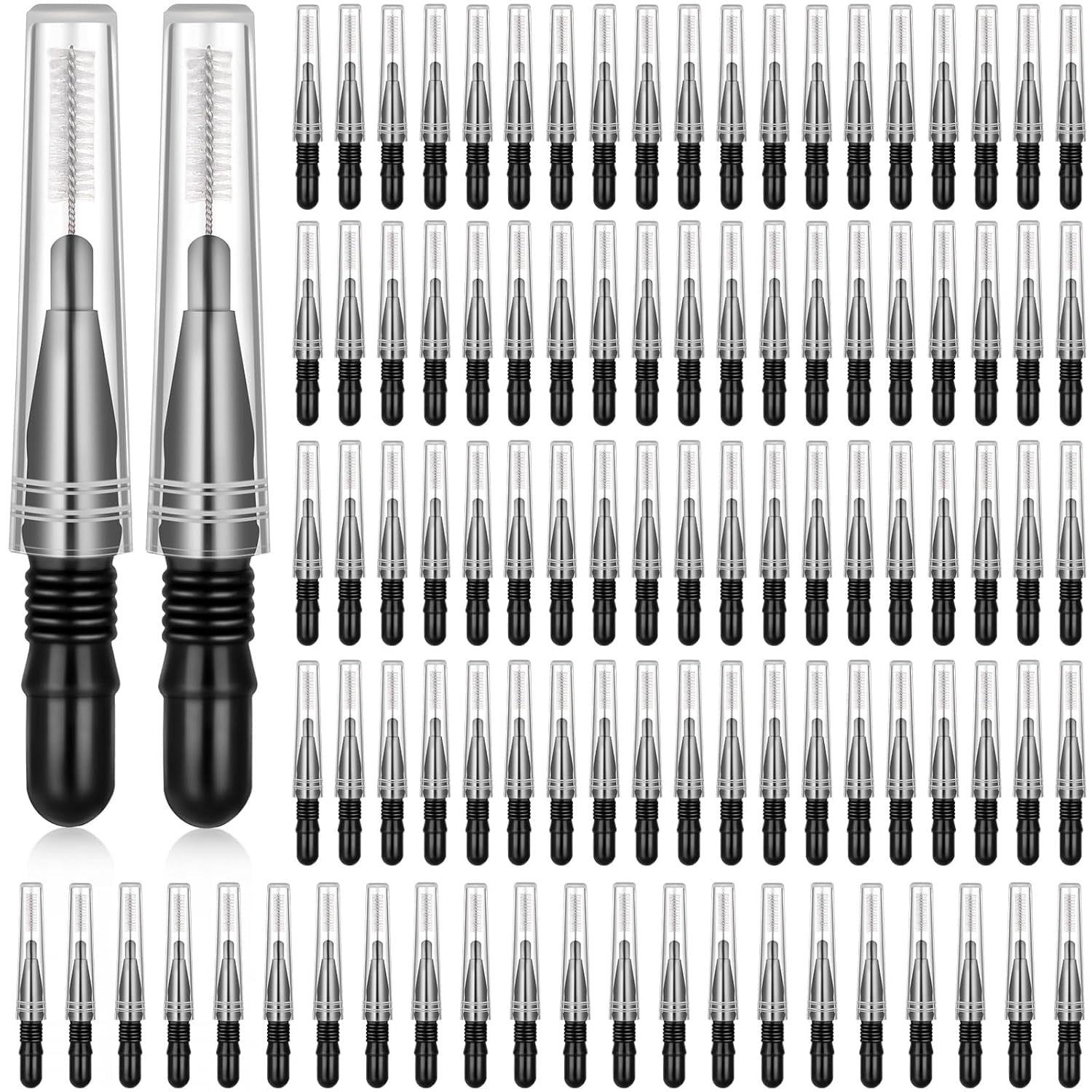 BBTO 100 Pcs Braces Dental Brush Flosser for Cleaner Interdental Brush ...