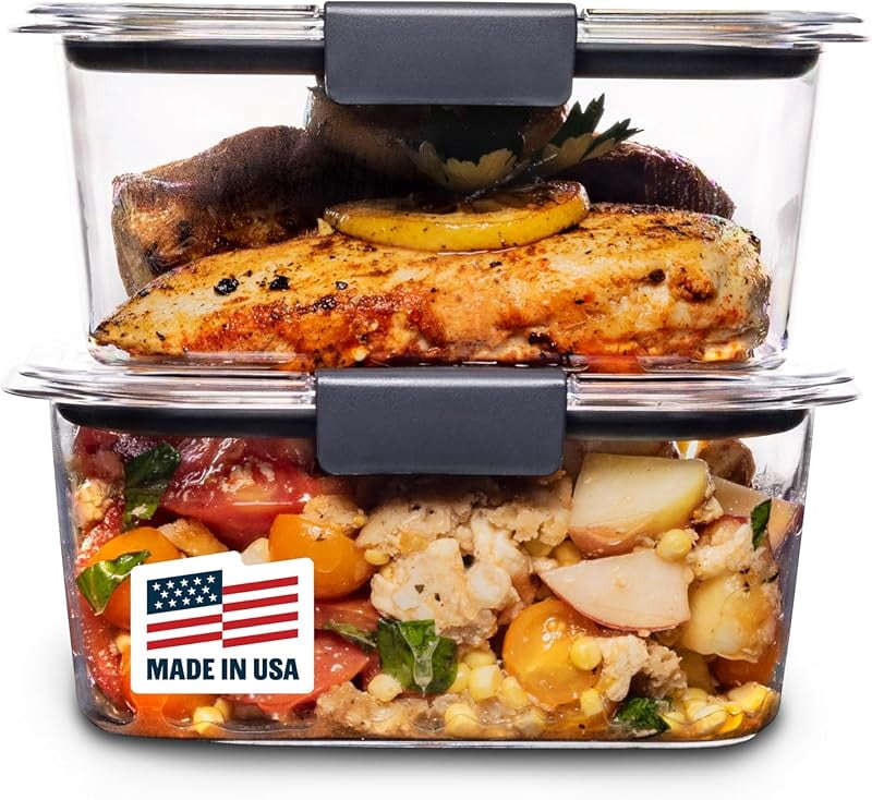 BBTS Food Storage Containers BPA Free Airtight Lids Ideal for Lunch ...