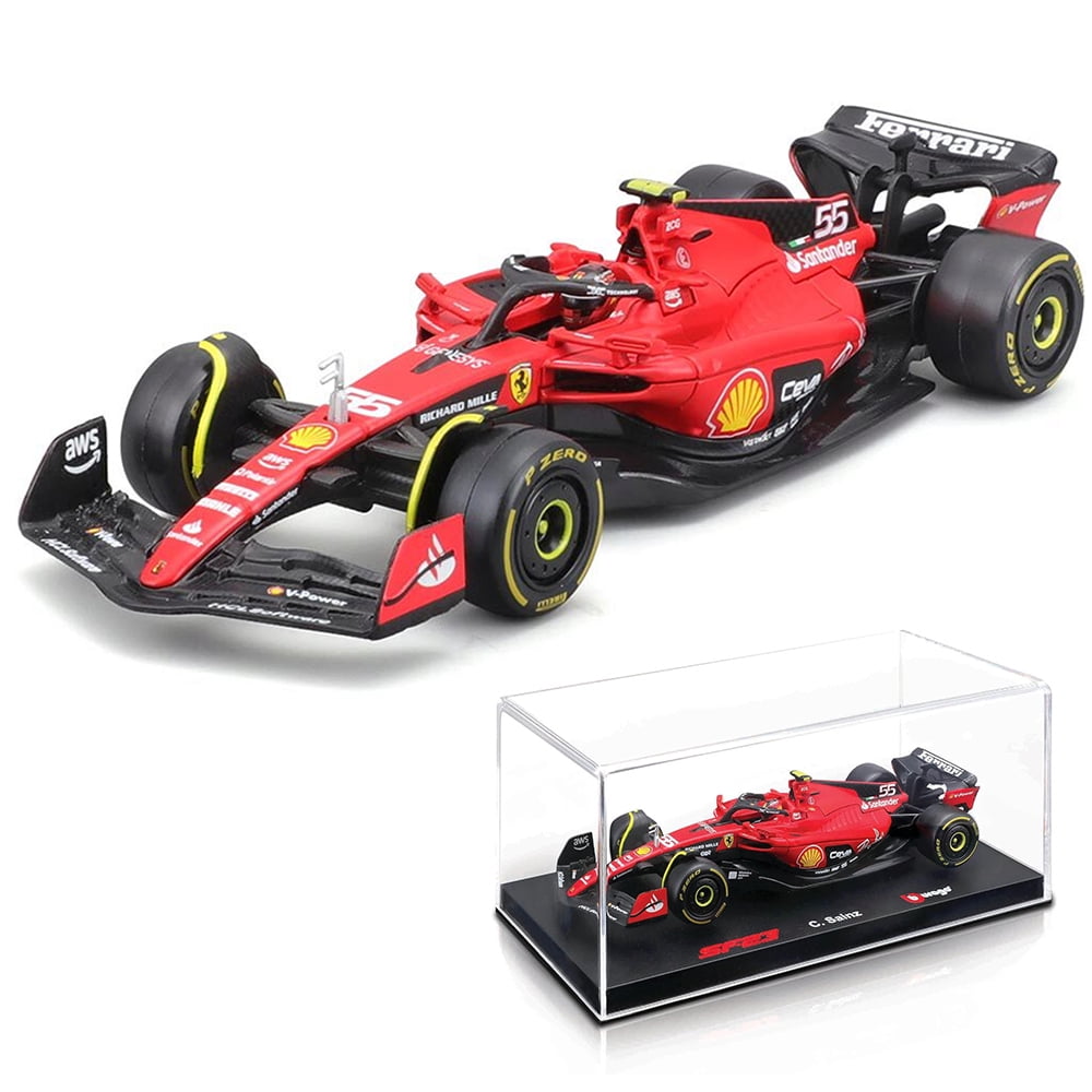 BBURAGO 1:24 Signature 2023 SF23 FERRARI F1 #55 Carlos Sainz Model CAR ...