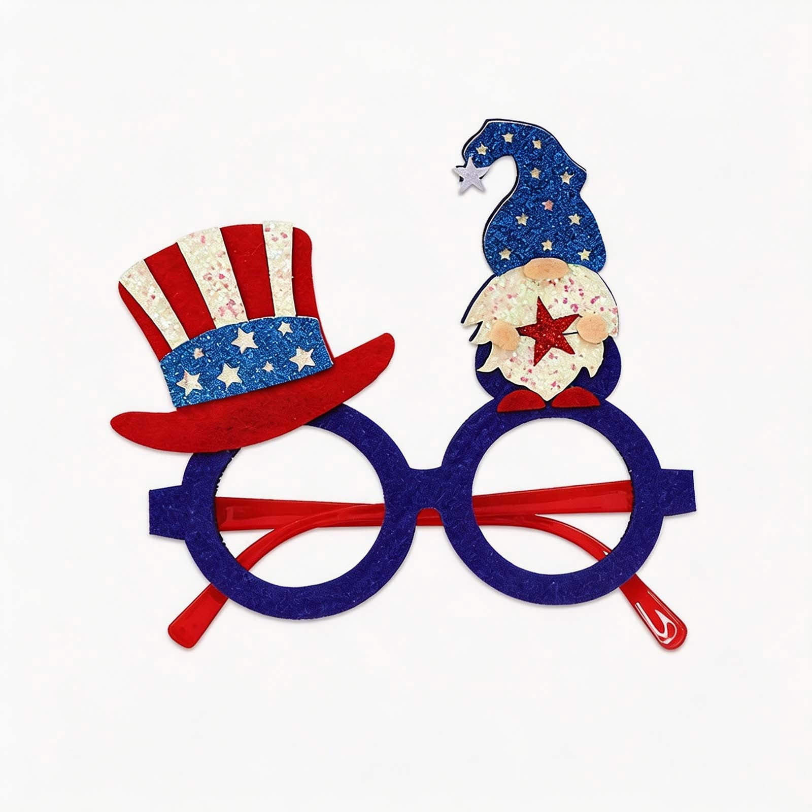 BBilaBu 4th of July Glasses Party Decor, Glitter Party Sunglasses ...