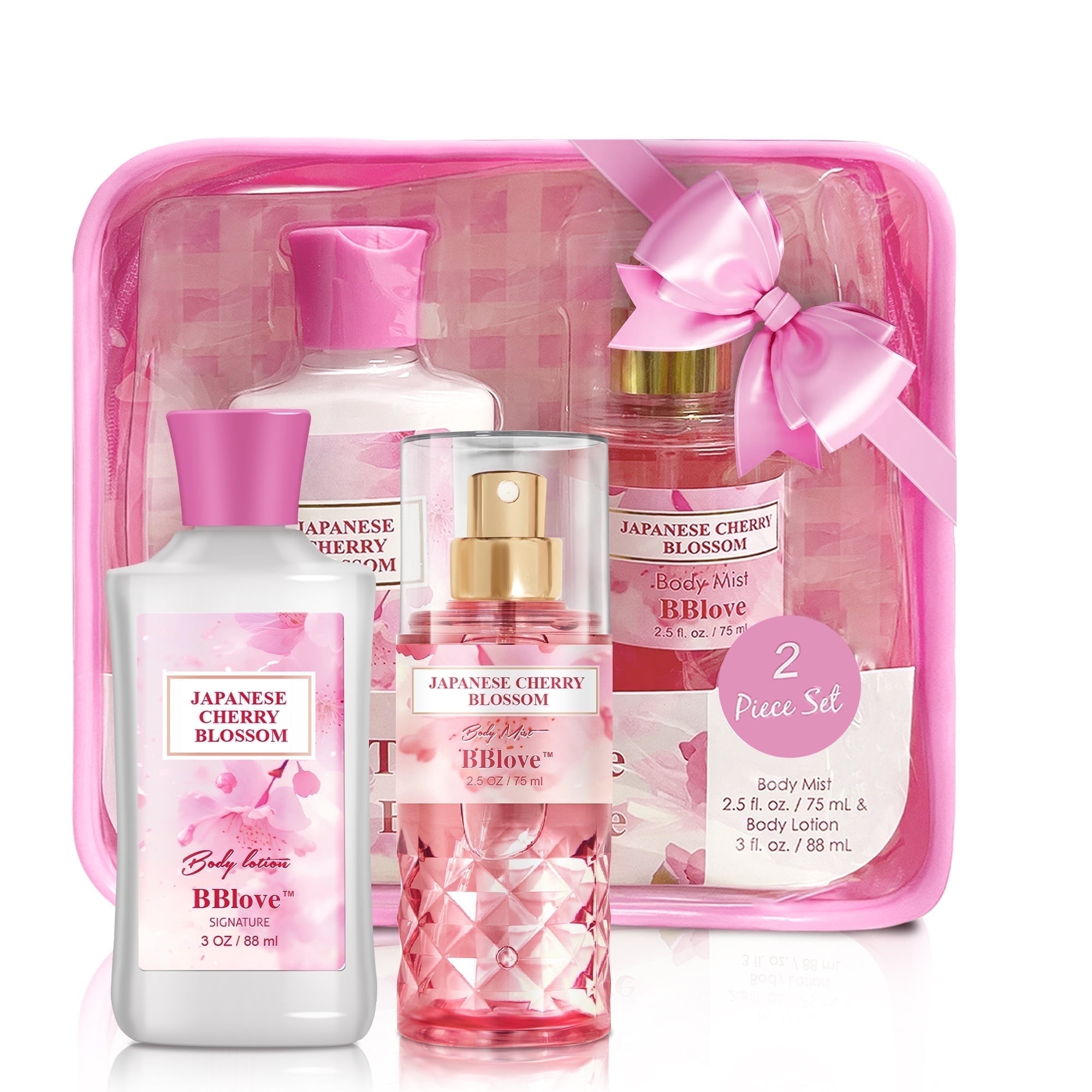 BBLove Bath and Body Care Set with Japanese Cherry Blossom Scent with ...