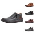 BByeadc Men’s Shoes Handmade Premium Leather Ankle Boots, Slip-On ...
