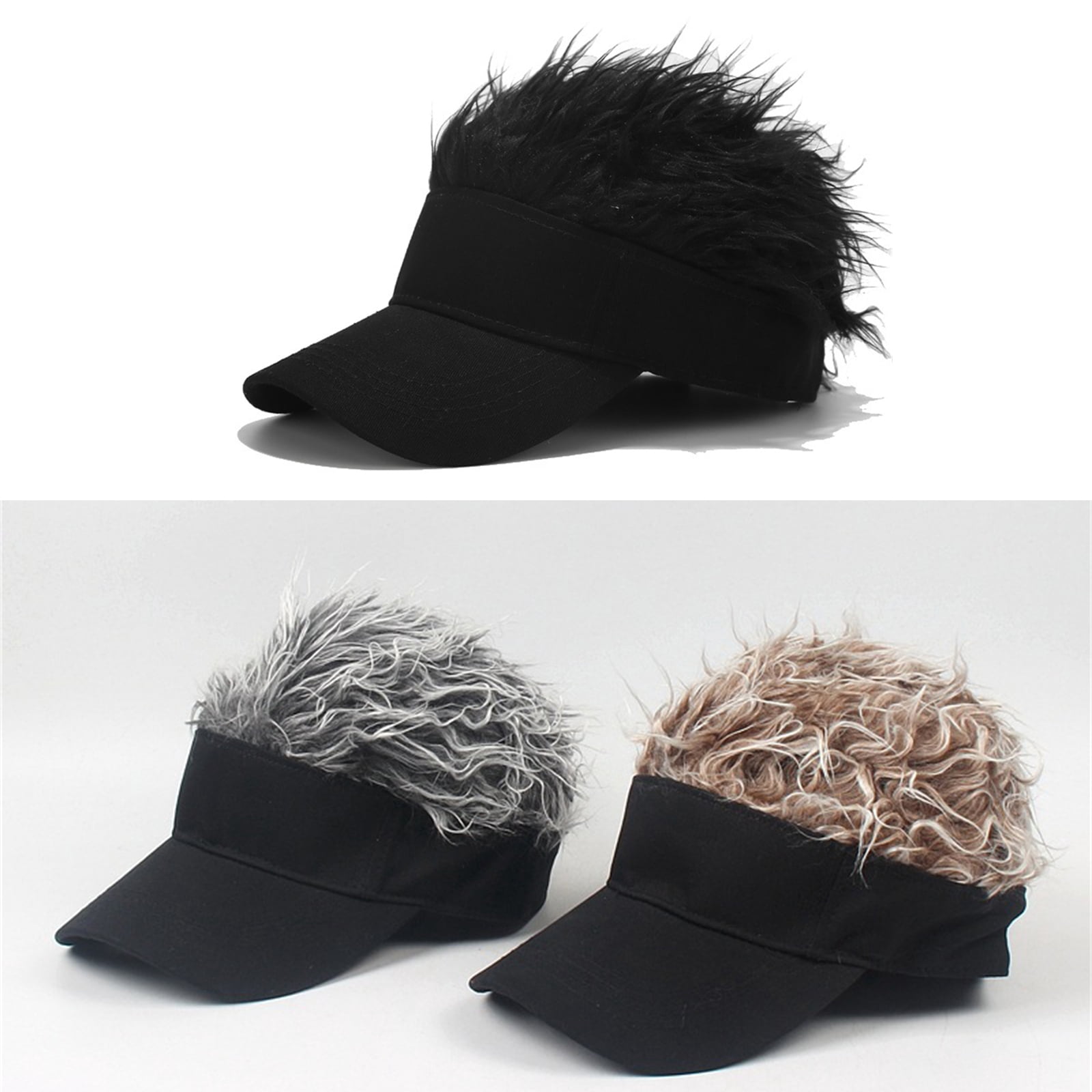 BByeadc Sun Hat for Women Mne Funny Wig Sun Visor Hat, Adjustable ...