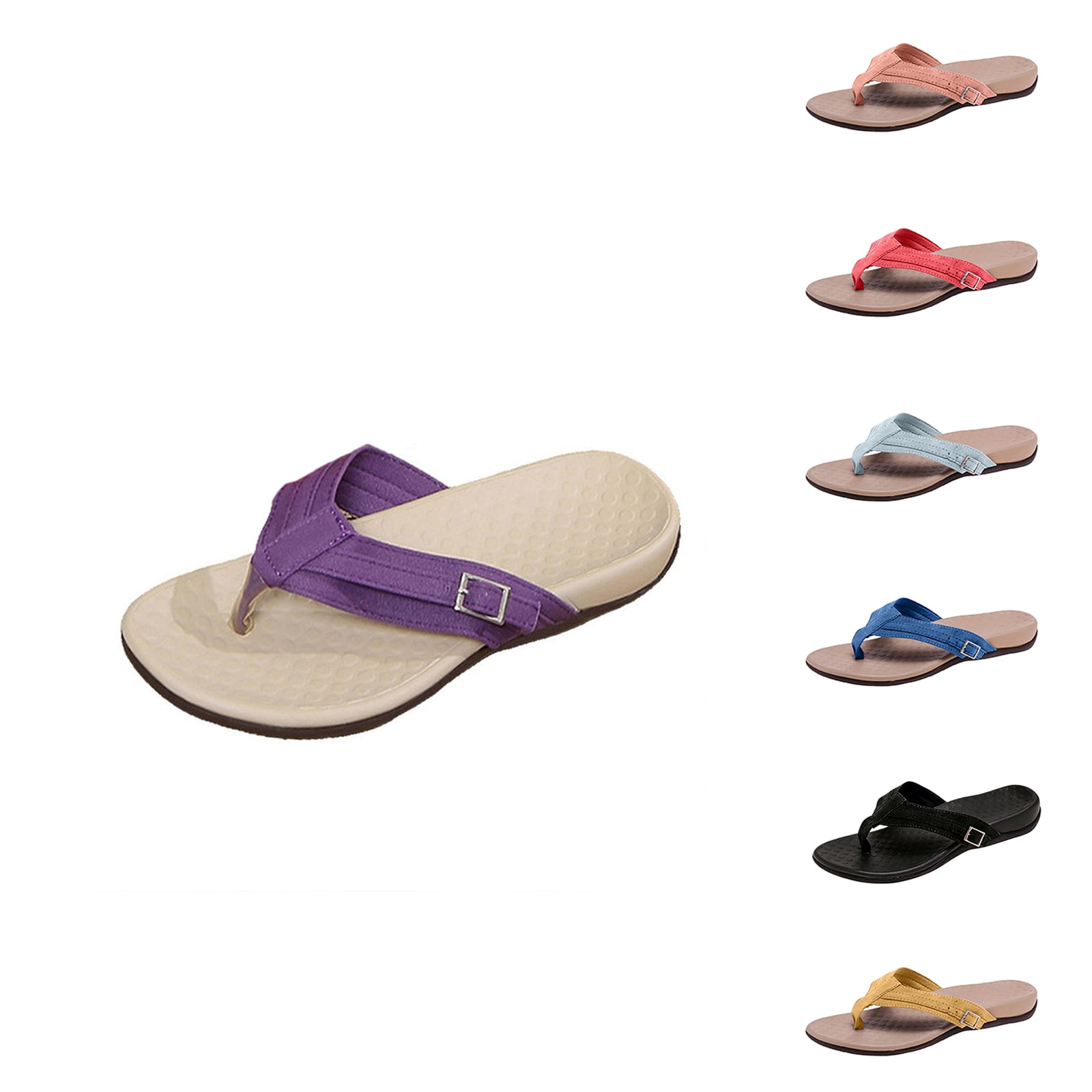BByeadc Women's Shoes Adjustable Strap Arch Support Sandals ...