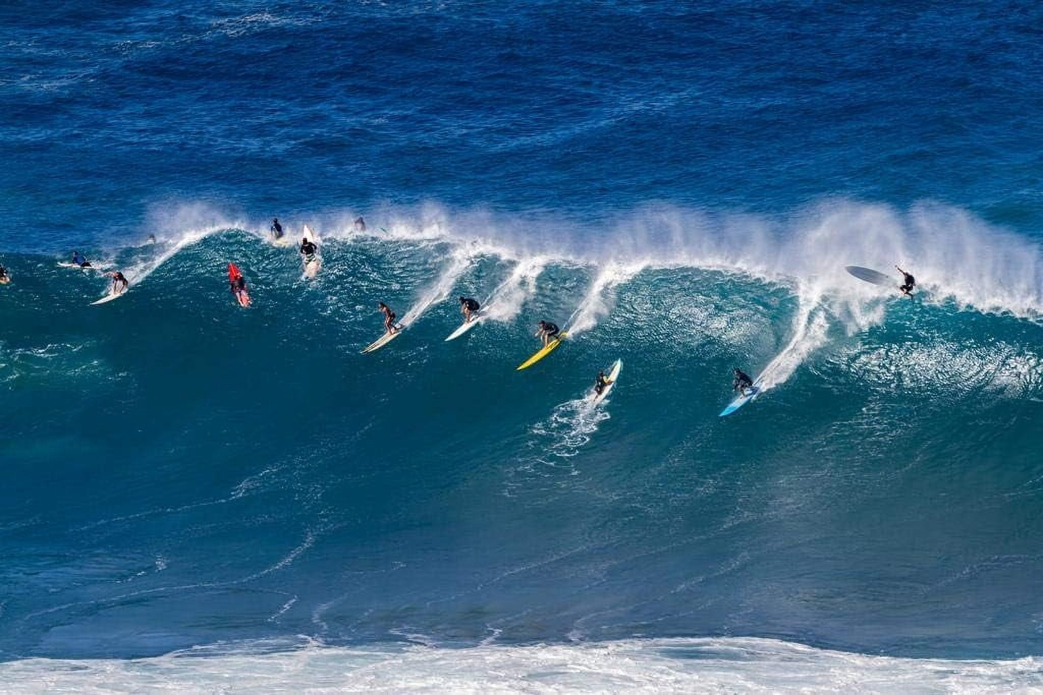 BBzhangposter Surfers Riding Wave Hawaii Surfing Photo Photograph ...