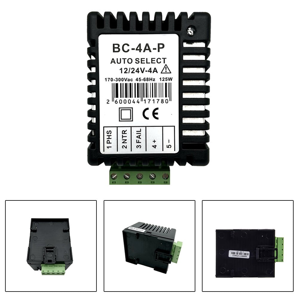 BC-4A-P 4A 12V 24V Generator Battery Float Charger 4 Amp 45-68HZ Genset ...