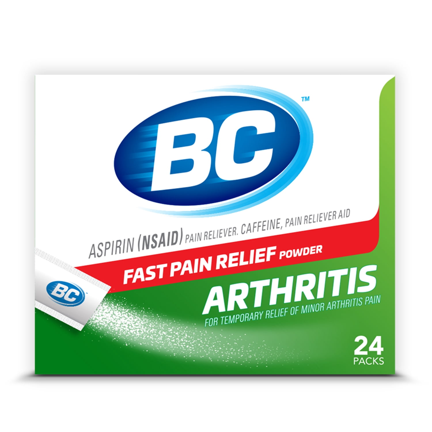 BC Arthritis Formula Pain Reliever Powders 24 Each (Pack of 2 ...