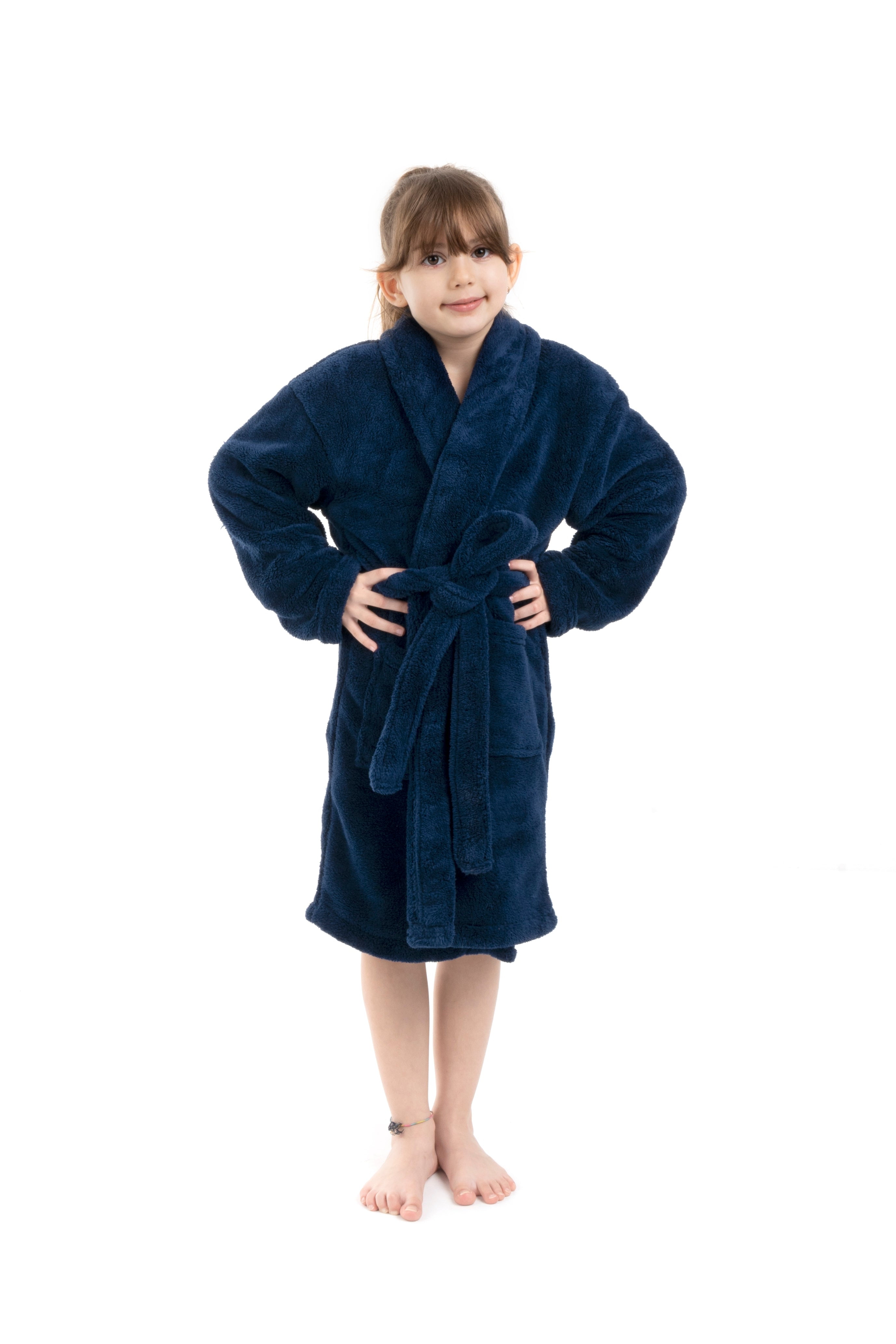 BC BARE COTTON Bare Cotton Kids Microfiber Fleece Shawl Robe - Boys ...