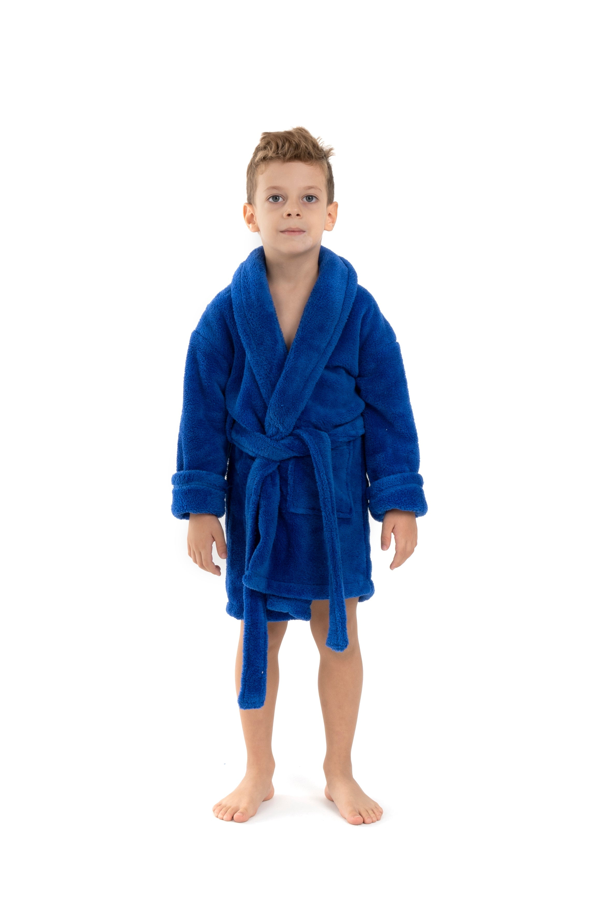 BC BARE COTTON Bare Cotton Kids Microfiber Fleece Shawl Robe - Boys ...