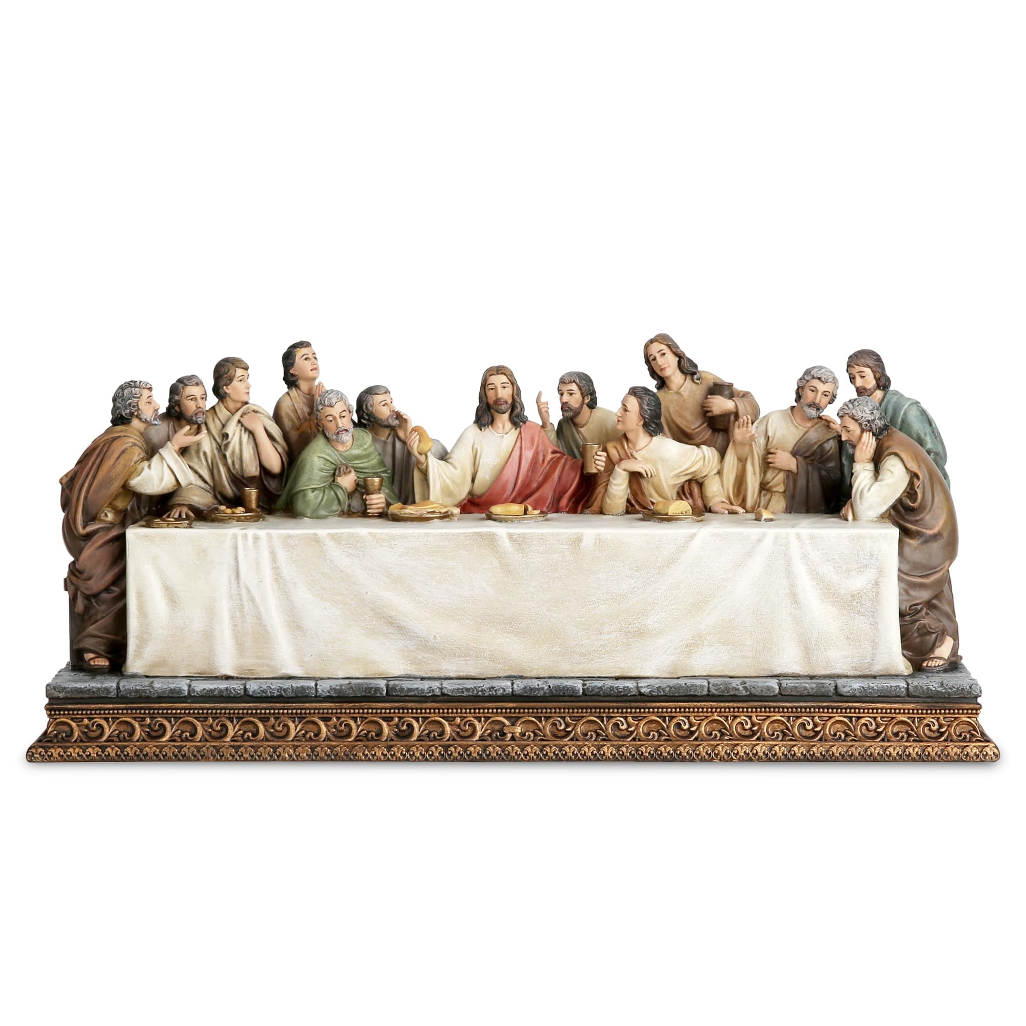 BC Catholic The Last Supper Statue, Inspired by Leonardo da Vinci, 12.2 ...
