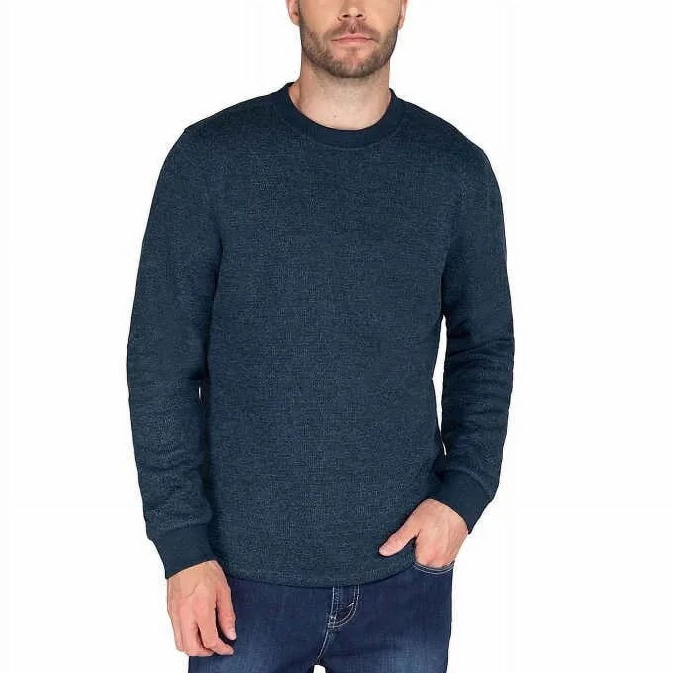 BC Clothing Men’s Fleece Lined Crew Sweatshirt (Navy Blue, 3XL ...