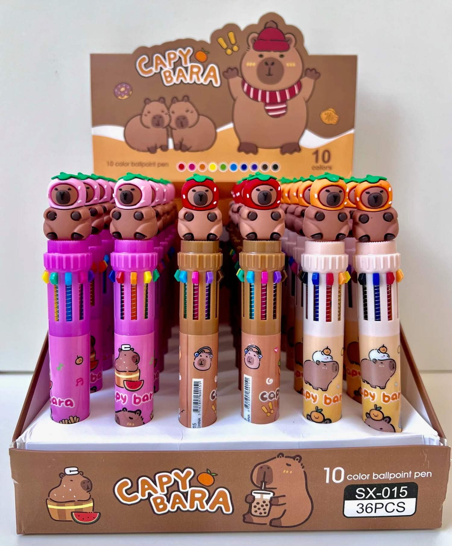 BC Mini - Capybara With Hat 10 Color Retractable Ball Pen - Walmart.com