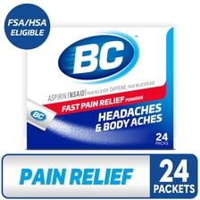 BC Powder Original Strength Pain Reliever, 24 Powder Sticks HSA/FSA ...