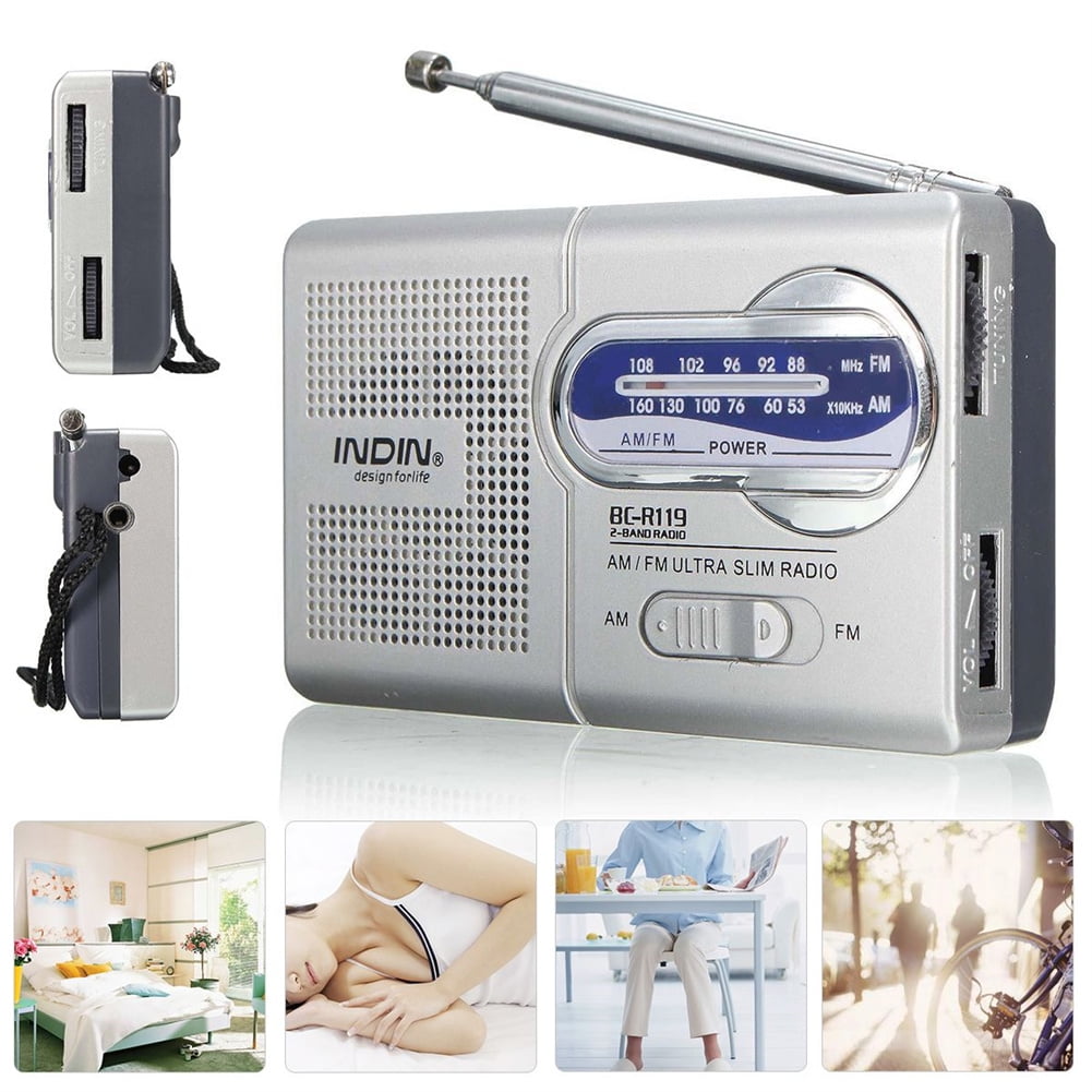BC-R119 Radio AM FM Battery Operated Portable Radio Best Reception ...