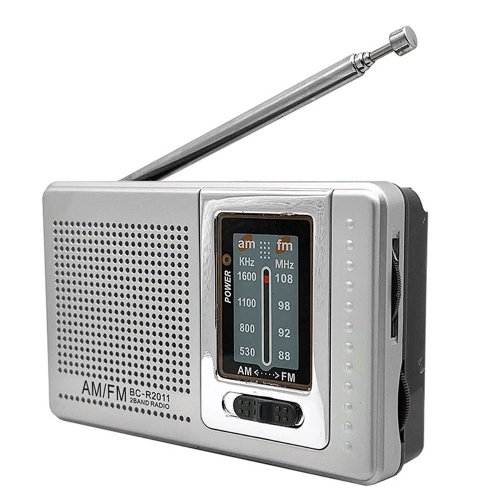 BC-R2011 AM FM Battery Operated Portable Pocket Radio with Telescopic ...