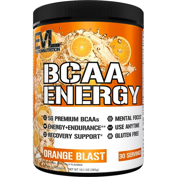 BCAA Powder - Evlution Nutrition Pre Workout BCAA Energy Powder 30 Servings - EVL BCAA Amino ...