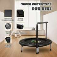 Infans 36" Mini Toddler Trampoline W/LED Bluetooth Speaker Detachable ...