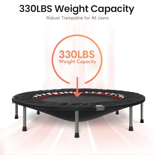 BCAN 38"/40''/48'' Foldable Mini Trampoline Fitness Trampoline with ...
