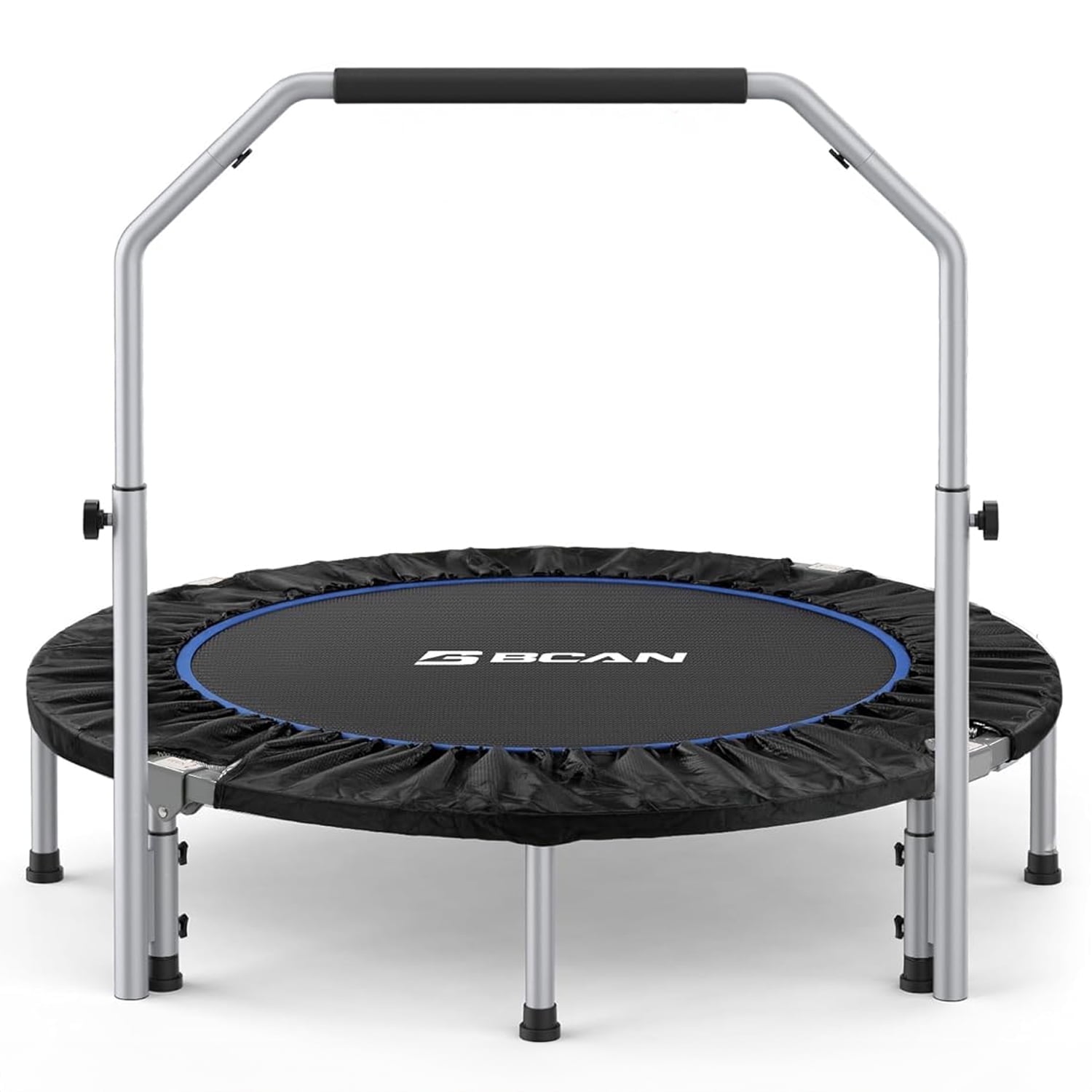 BCAN 48" Foldable Trampoline, Fitness Rebounder with Adjustable Foam ...