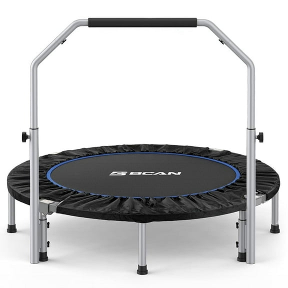 40"/48" Foldable Mini Trampoline, Rebounder Trampoline for Adults, U/T ...