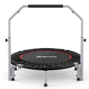 BCAN 450 LBS Foldable Mini Trampoline, 40" Fitness Trampoline with ...