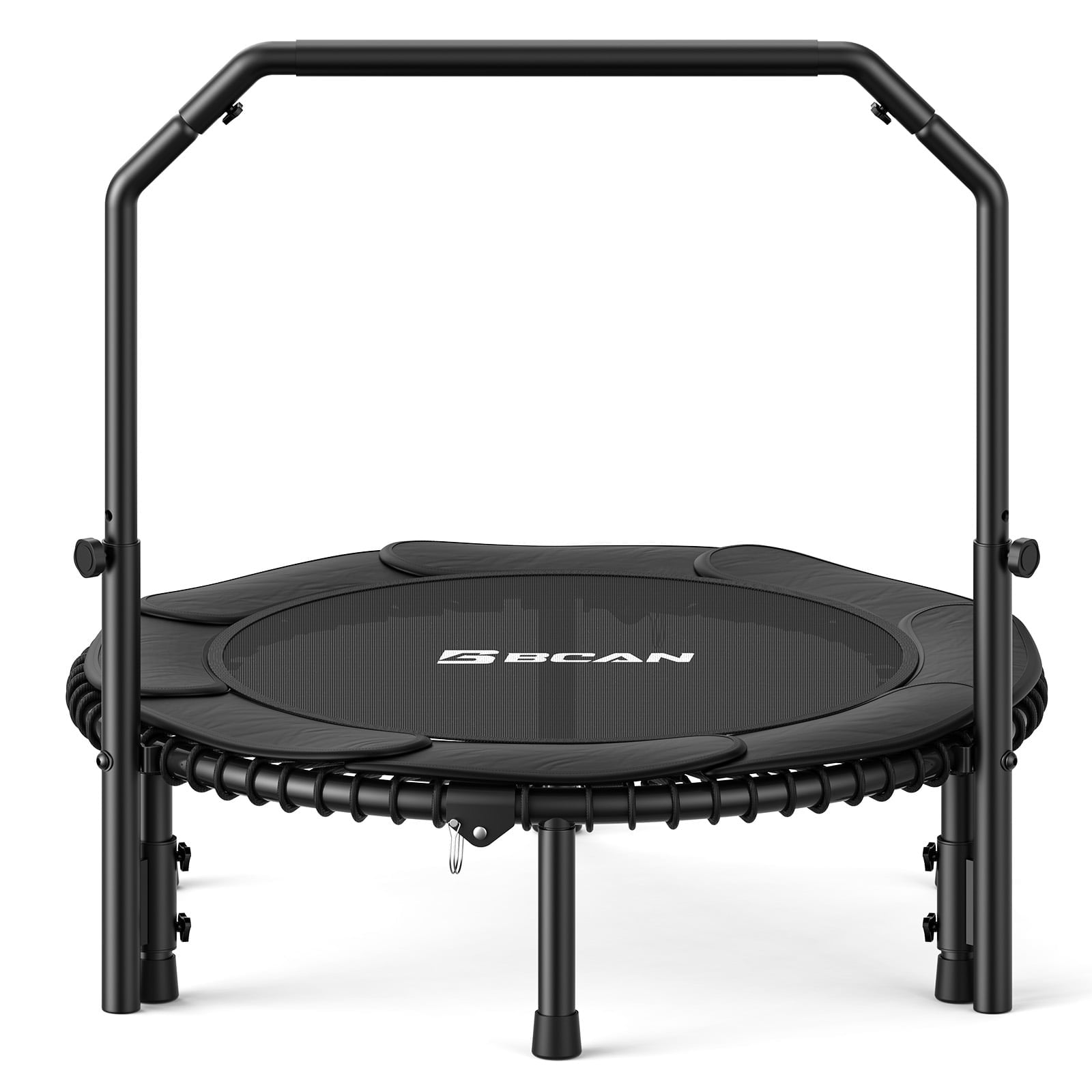 BCAN 450 LBS Foldable Mini Trampoline, 40" Fitness Trampoline with ...