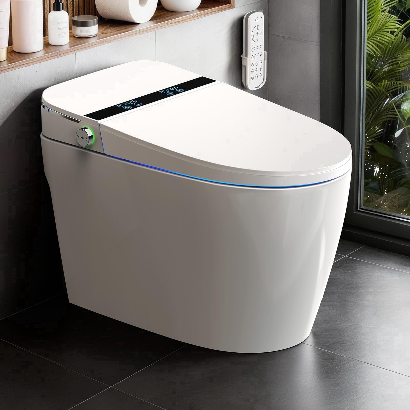 BCANHOME Smart Toilet with Built-in Bidet,One-piece Toilet Seat,Modern ...