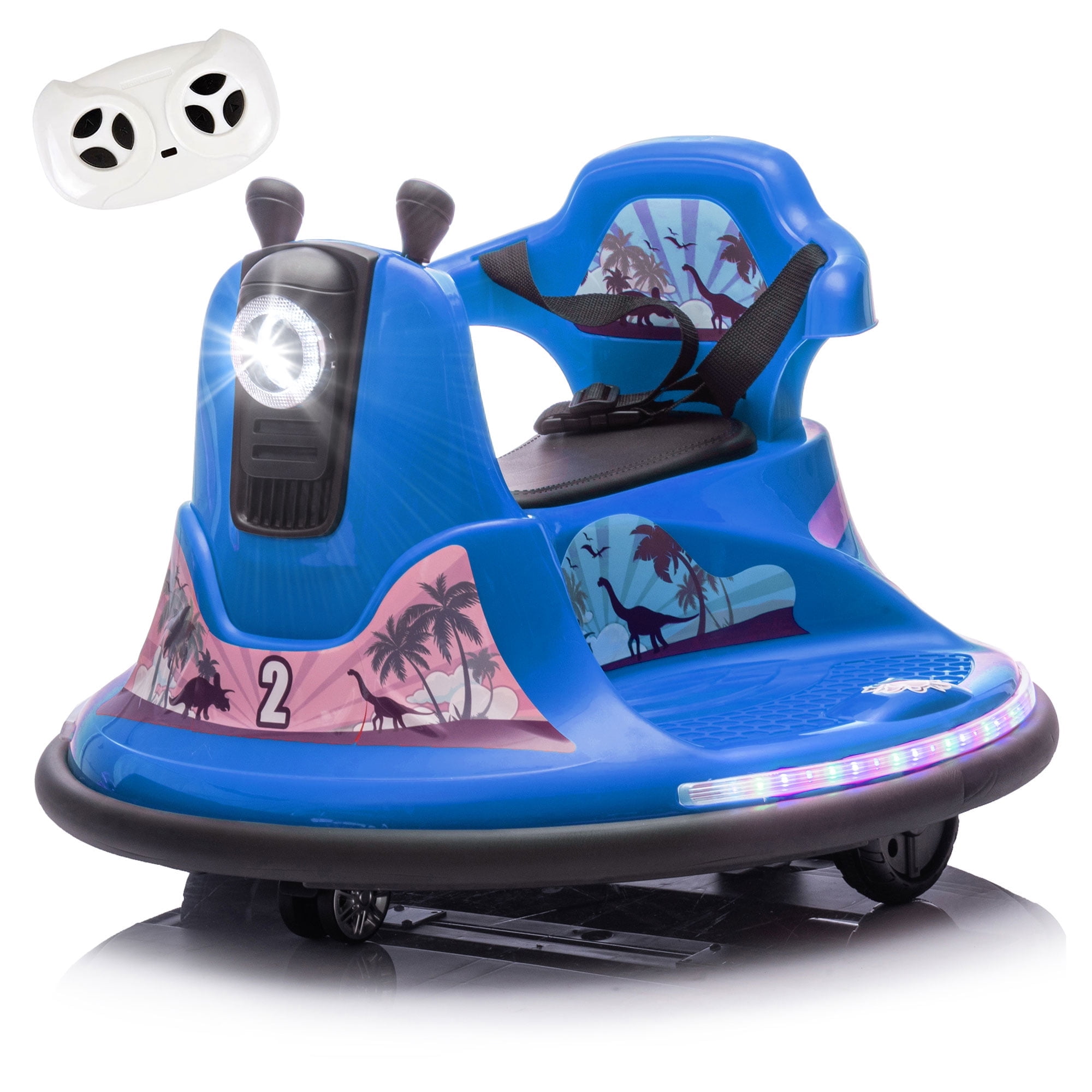 BCARORUR 12V Electric Toddler Bumper Car, Bumper Buddy Ride on Electric ...
