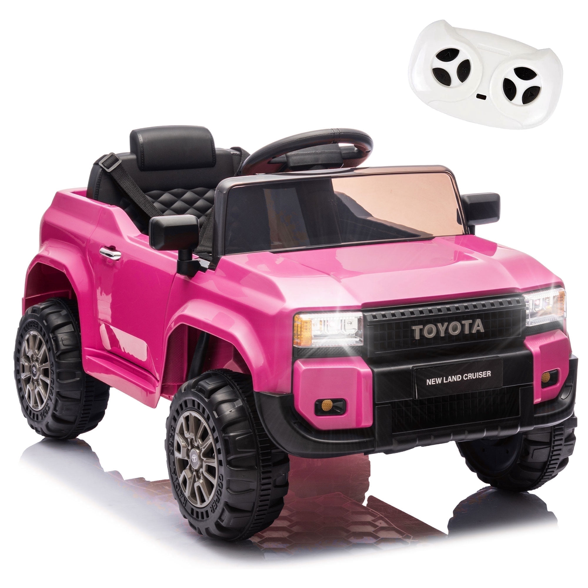 BCARORUR 12V Licensed Toyota LC250 Kids Ride On Truck Car with Parent ...
