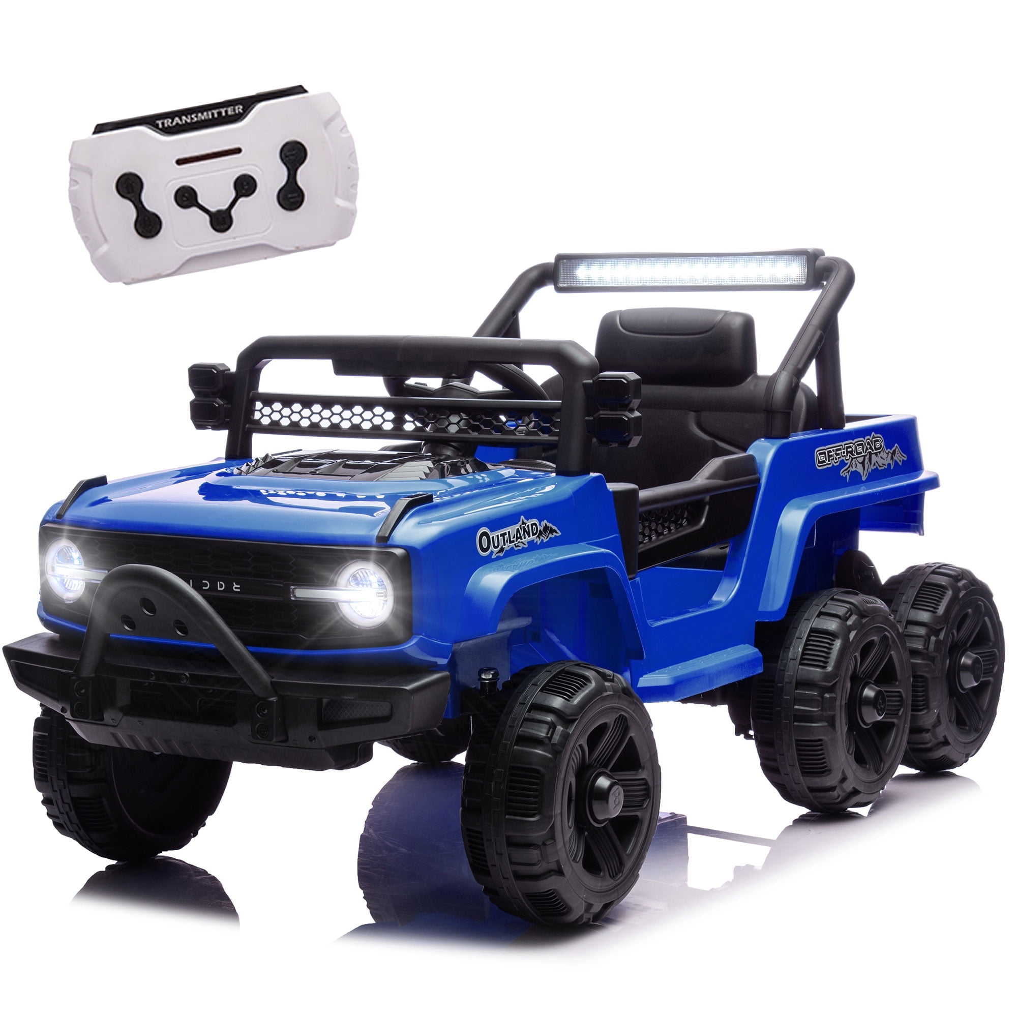 BCARORUR 12V 4WD Kids Ride on Car Truck, Kids Electric Vehicles W ...