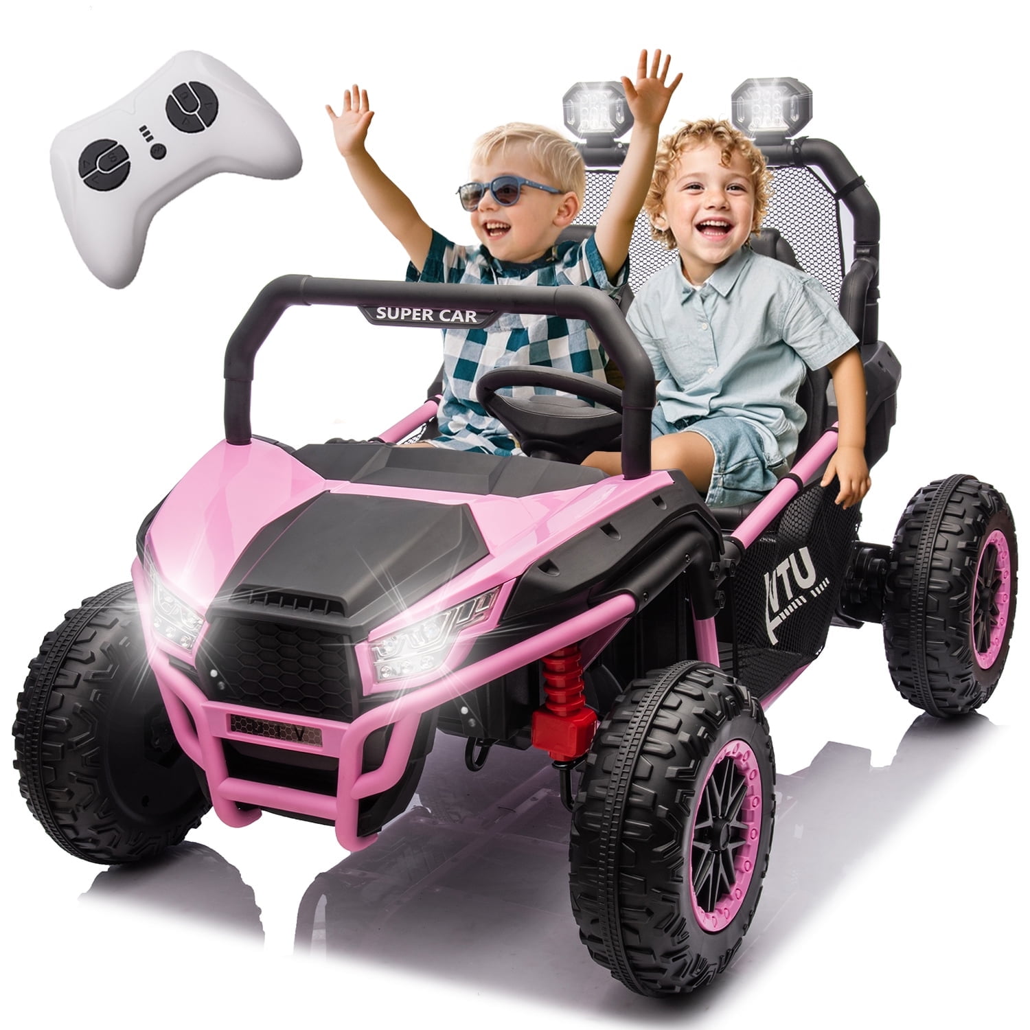 BCARORUR 2 Seater Ride on Toys for Big Kids, 24V 7AH Ride on Electric ...
