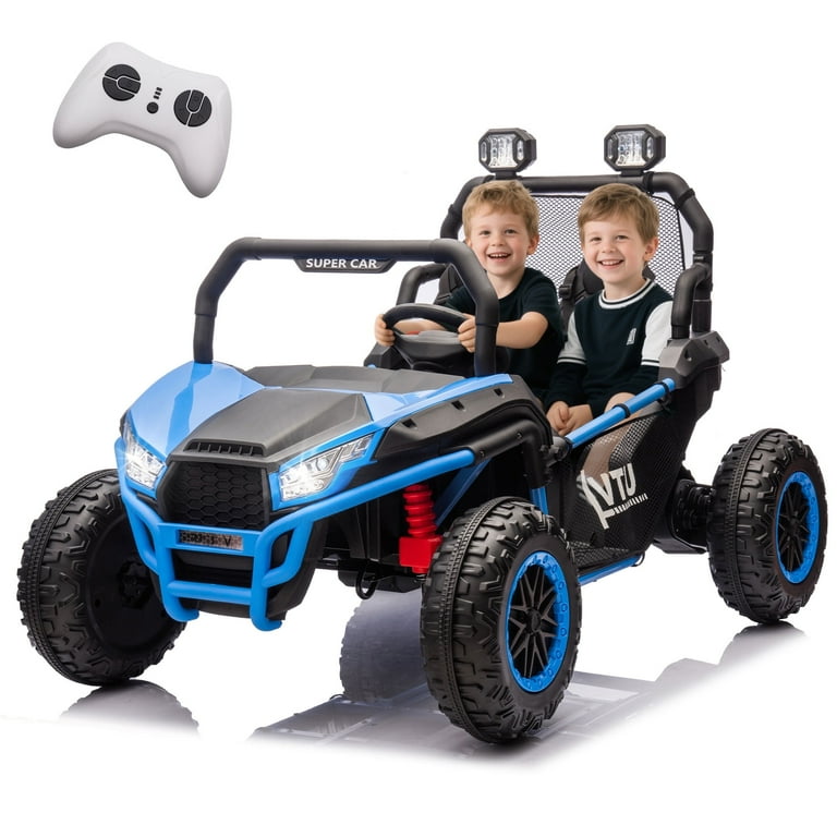 Kids Side By Side 24V Two-Seater Kids Ride Toy With Parents Control, 20 ...