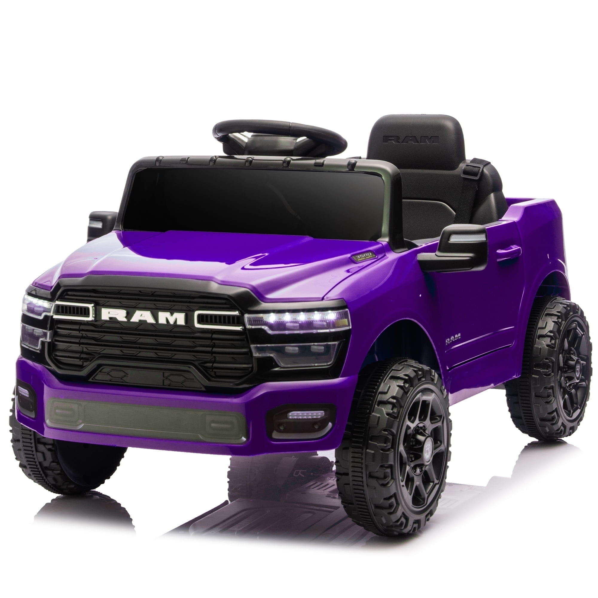 Xuanlur 12V Licensed Dodge RAM 3500 Ride on Toy for Kids, Toddler Ride ...