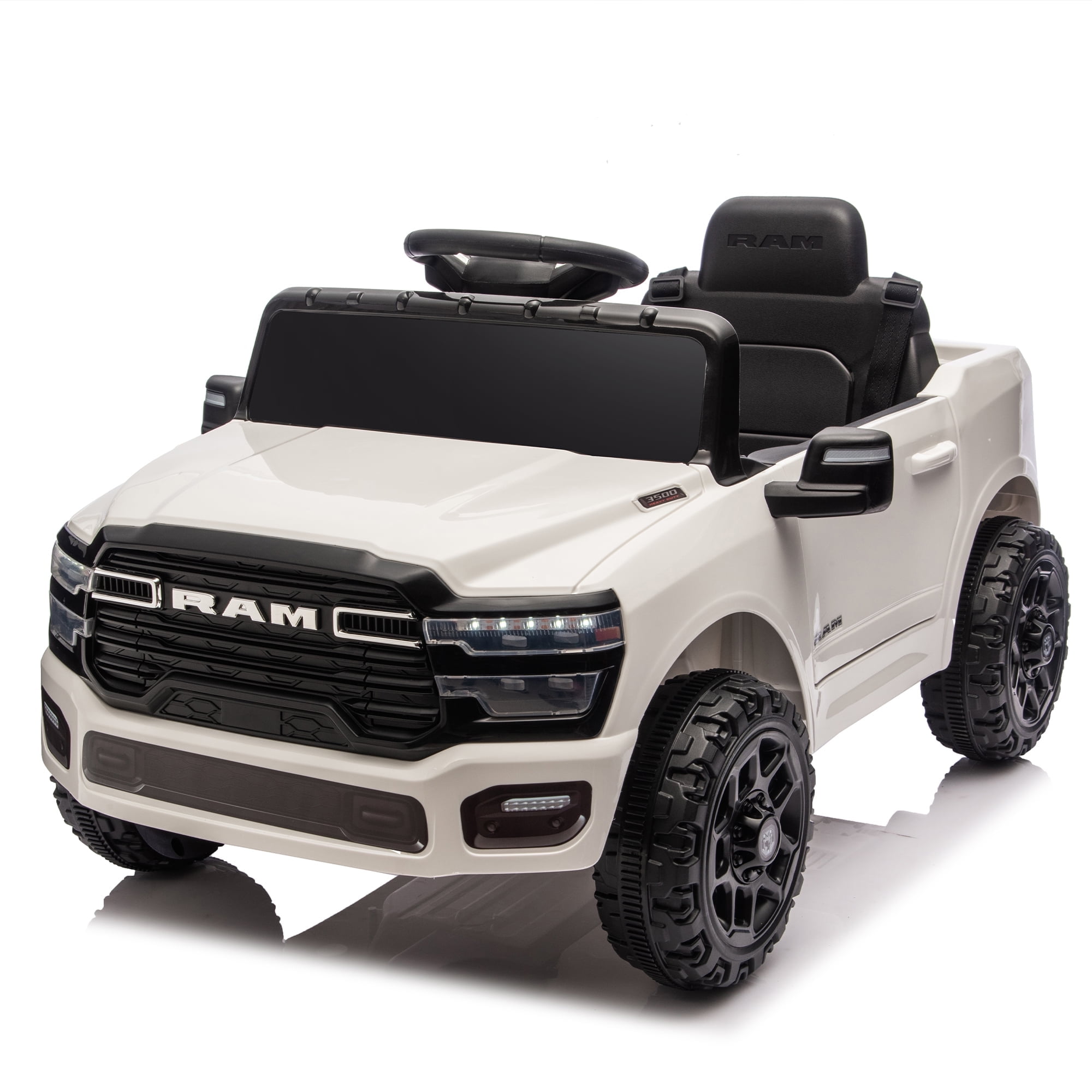 Xuanlur 12V Licensed Dodge RAM 3500 Ride on Toy for Kids, Toddler Ride ...