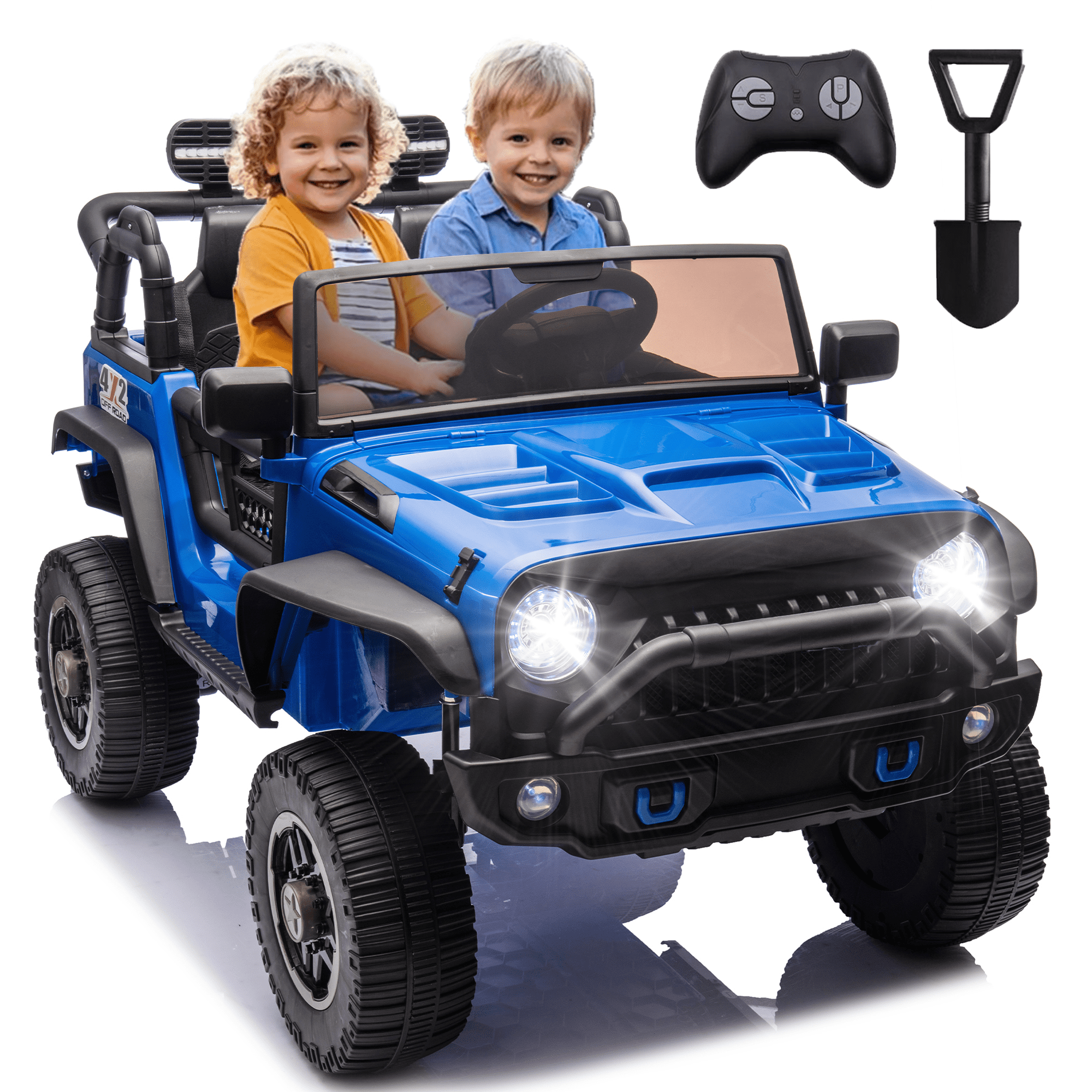 BCARORUR Kids Ride on Toys 24 Volt with Remote Control, 20.28" Wide ...
