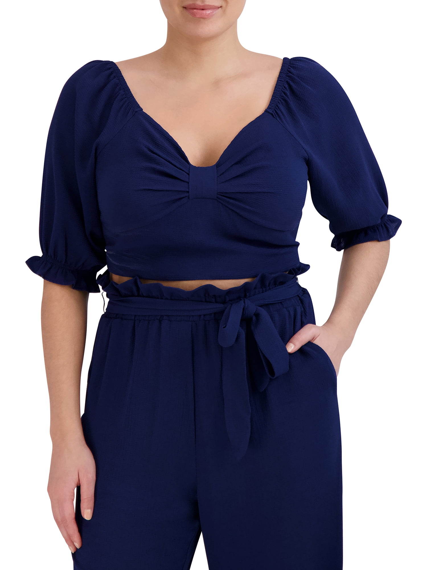 BCBG Paris Women's Smocked Top - Walmart.com