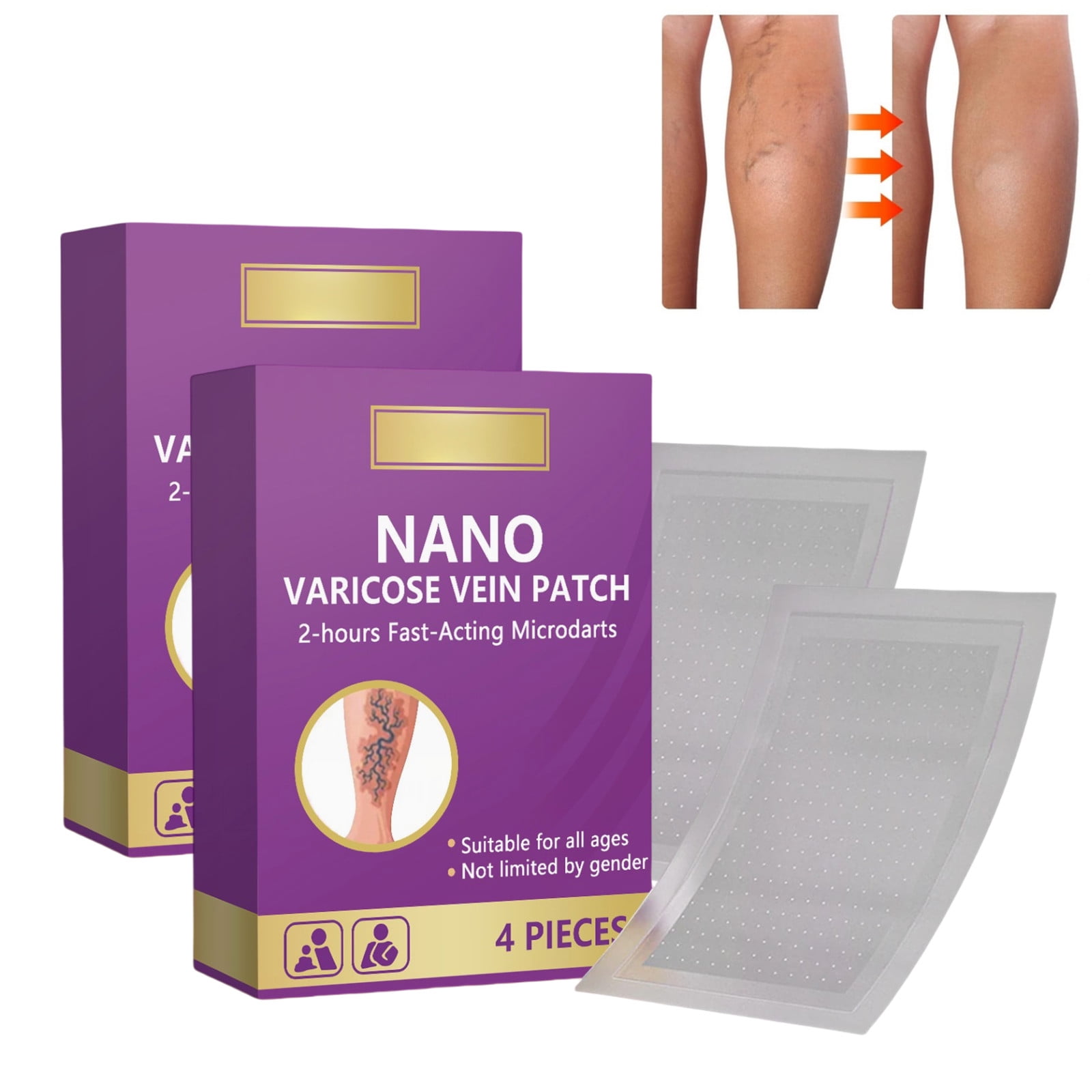 BCGPSHOP Nano Varicose Veins Plaster,Eliminate Varicose Veins,Naturally ...
