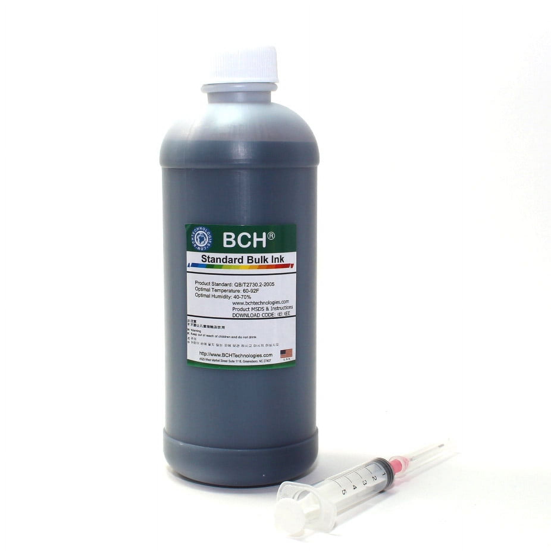 BCH ID500K-C Standard 500 ml Black Refill Ink by BCH - For Printer H ...