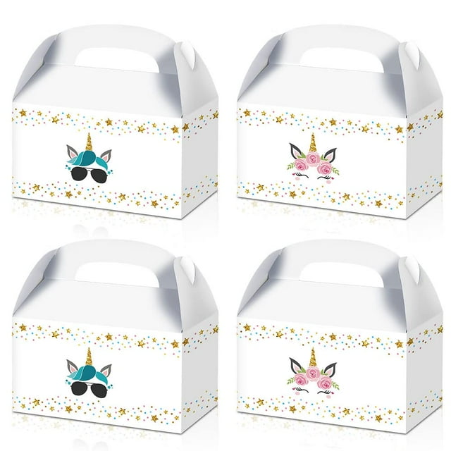 BCHOCKS 24 PCS Party Favor Candy BSL1 Boxes for Rainbow Horse Birthday ...