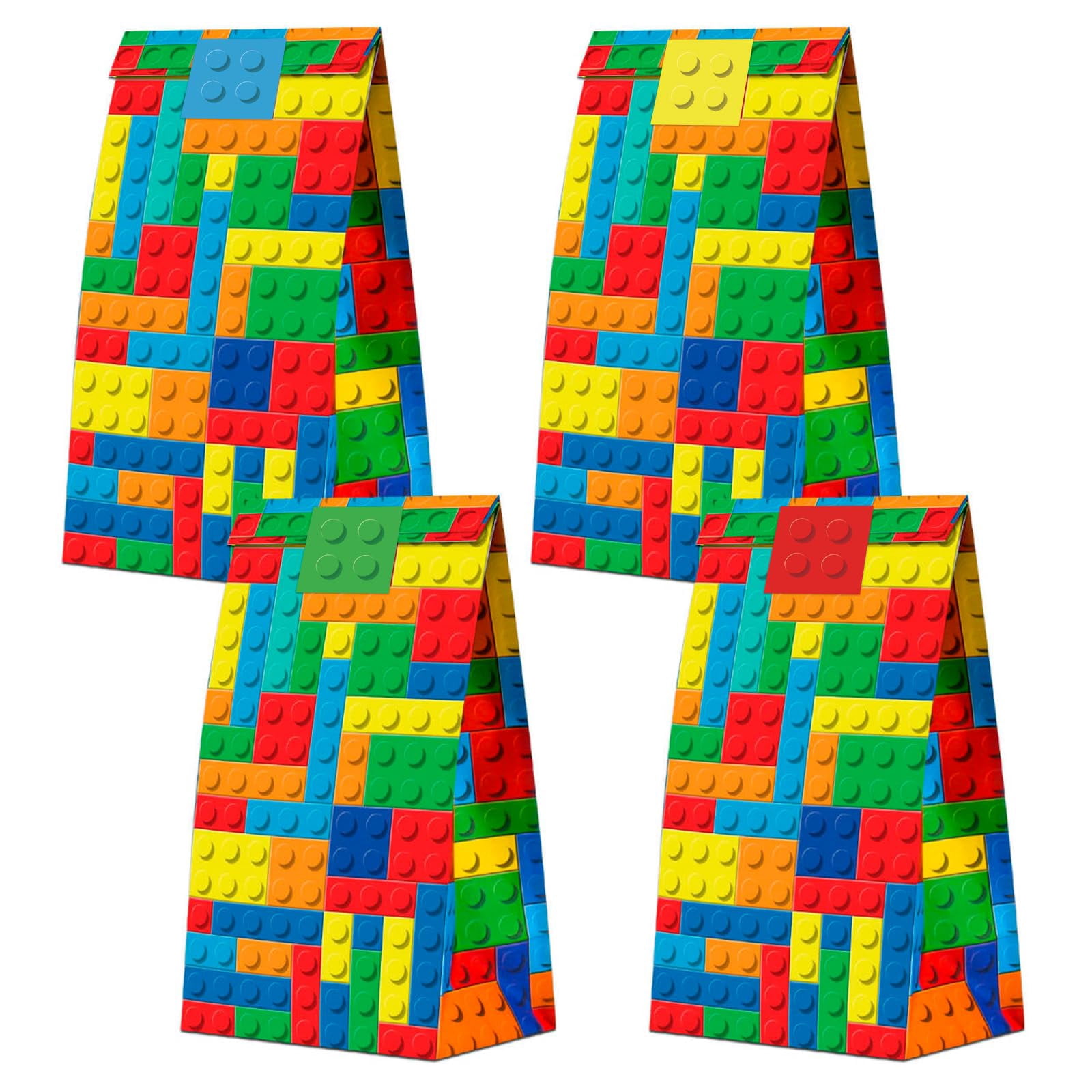 BCHOCKS 30 PCS Party Favor Bags BSL1 for Building Blocks Party Supplies ...