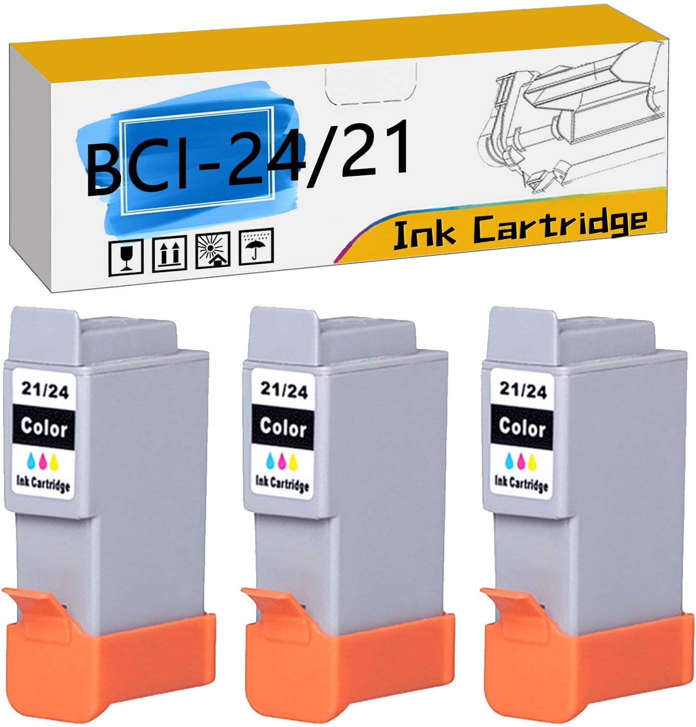 BCI-24 BCI24 BCI-24BK BCI-24C Ink Cartridges Compatible for Canon ...